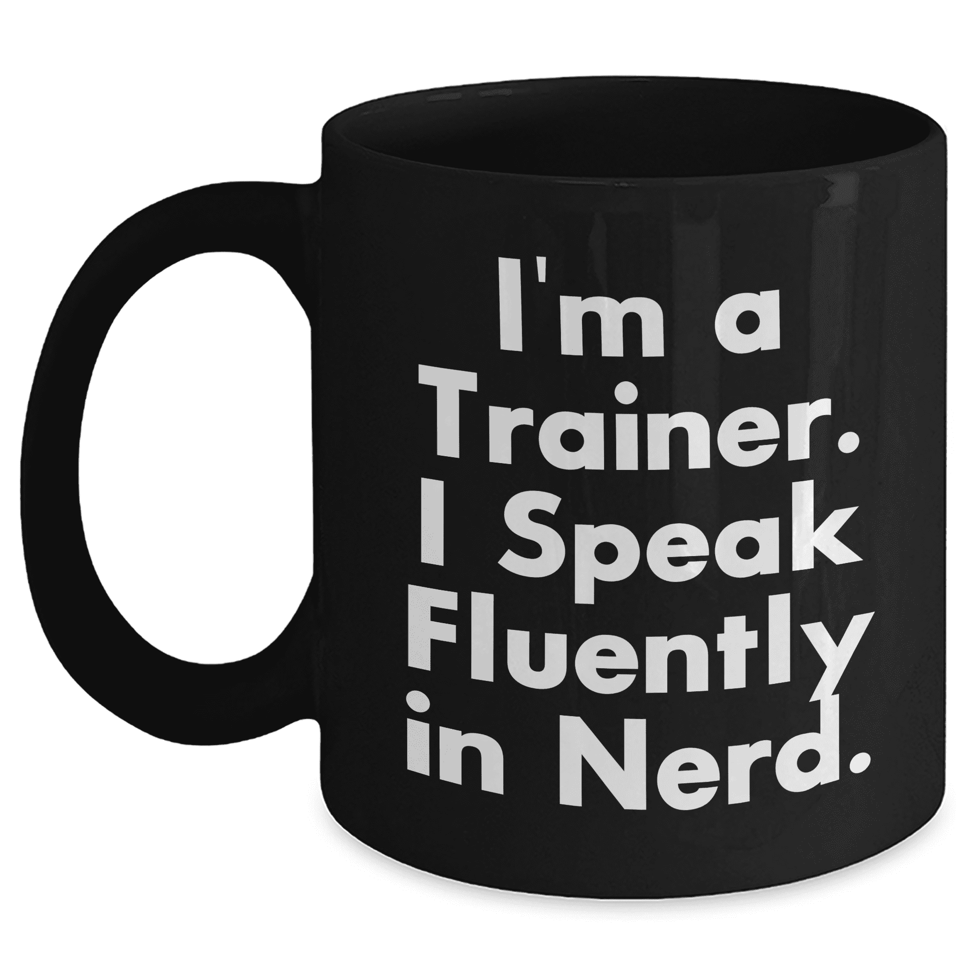 Funny Trainer Gifts from Friends for Him, Unique Black Coffee Mug with ...