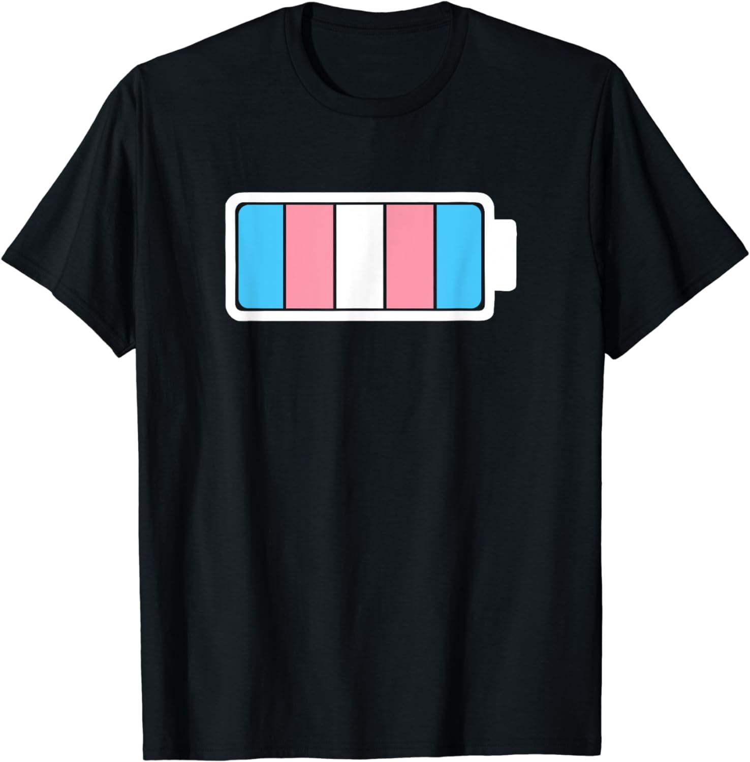 Funny Trans Flag - Transgender Pride Battery - FTM MTF LGBTQ T-Shirt ...