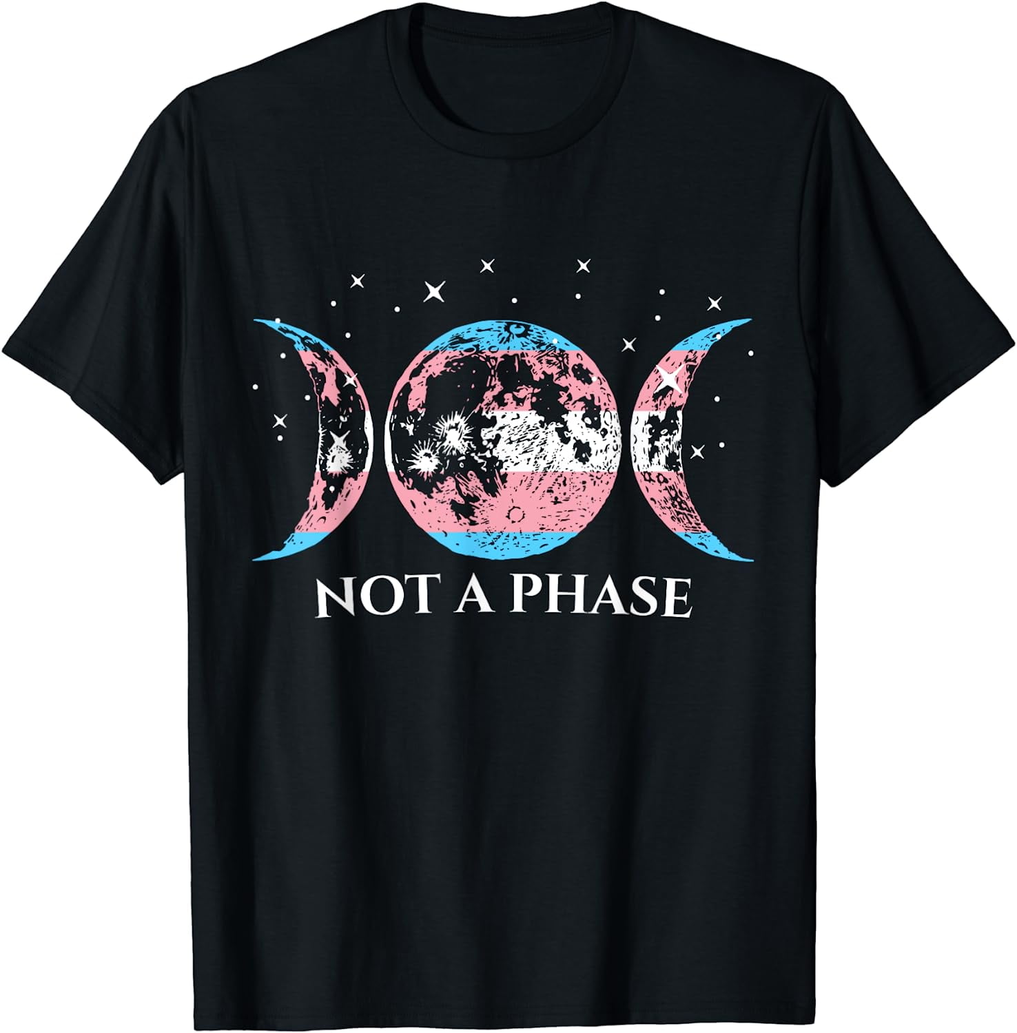 Funny Transgender Pride Flag Not A Phase T-Shirt - Walmart.com