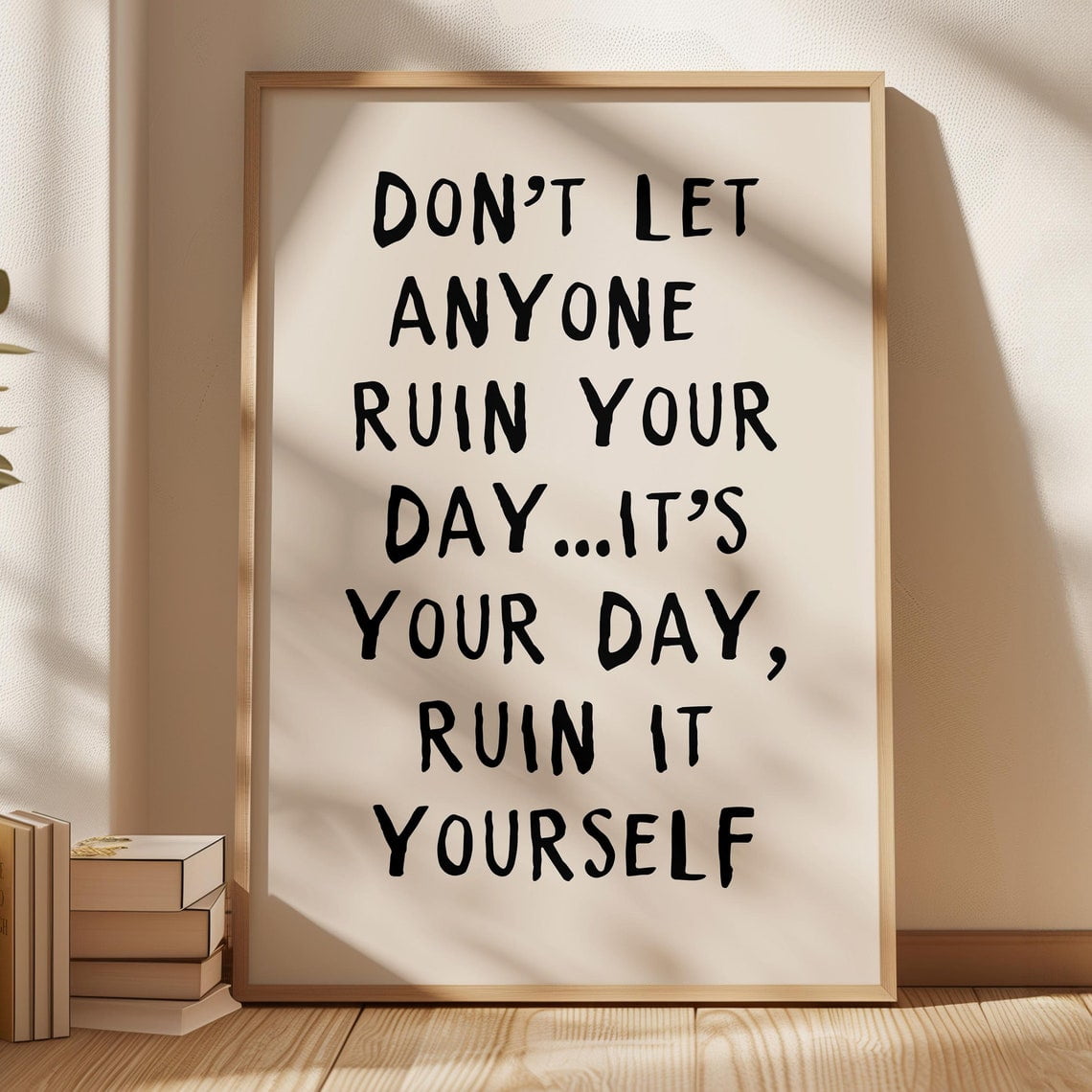 Funny Trendy Digital Print, Typography Wall Art, Retro College Dorm ...