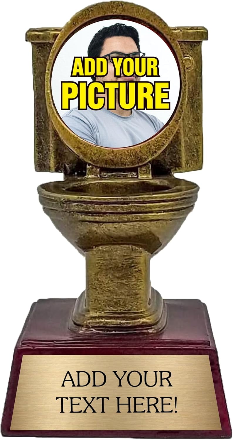 Funny Trophy for Adults with Custom Text and Picture - Funny Awards for ...