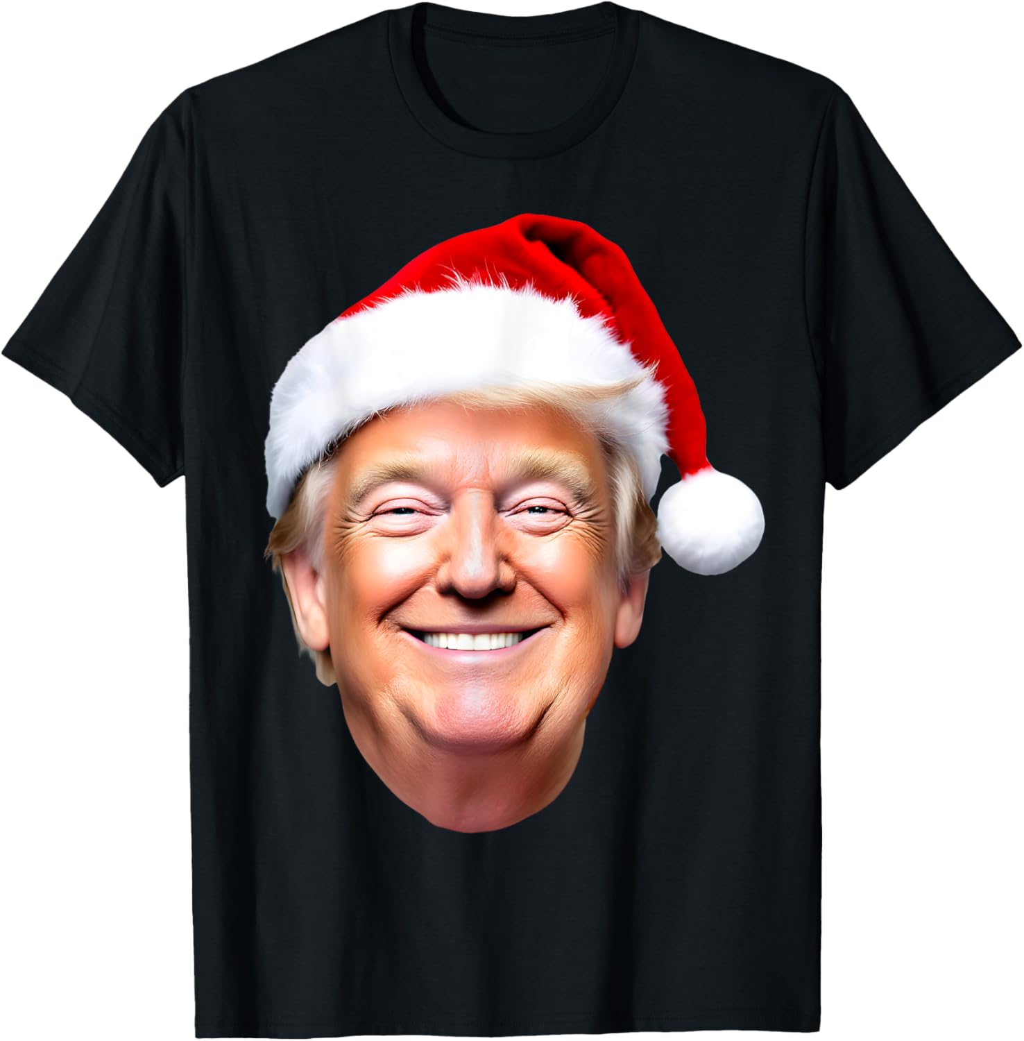 Funny Trump Santa Hat Donald Trump Christmas New Year Xmas T-Shirt ...
