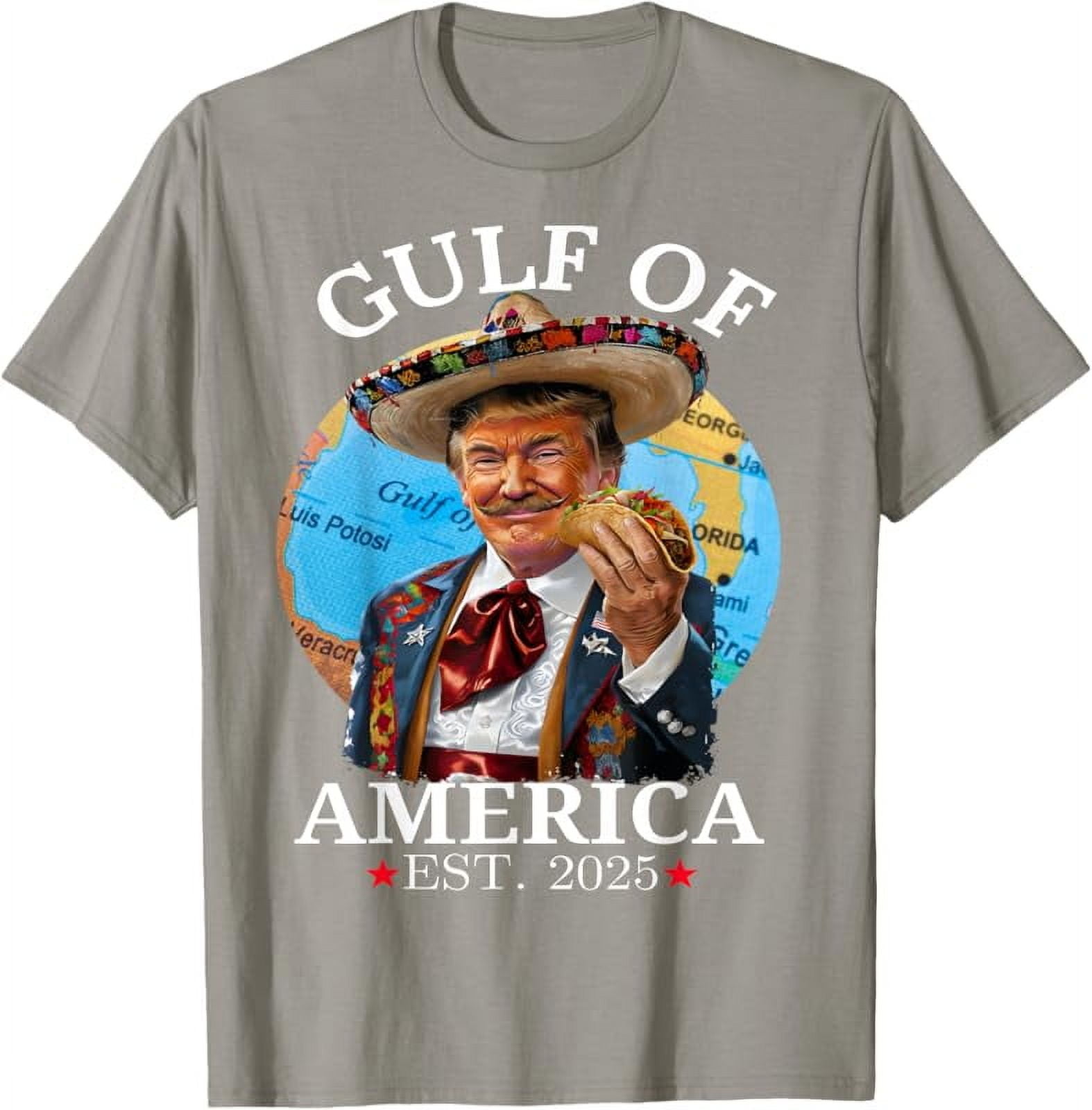 Funny Trump Shirt Gulf Of Us America 2025 T-Shirt - Walmart.com