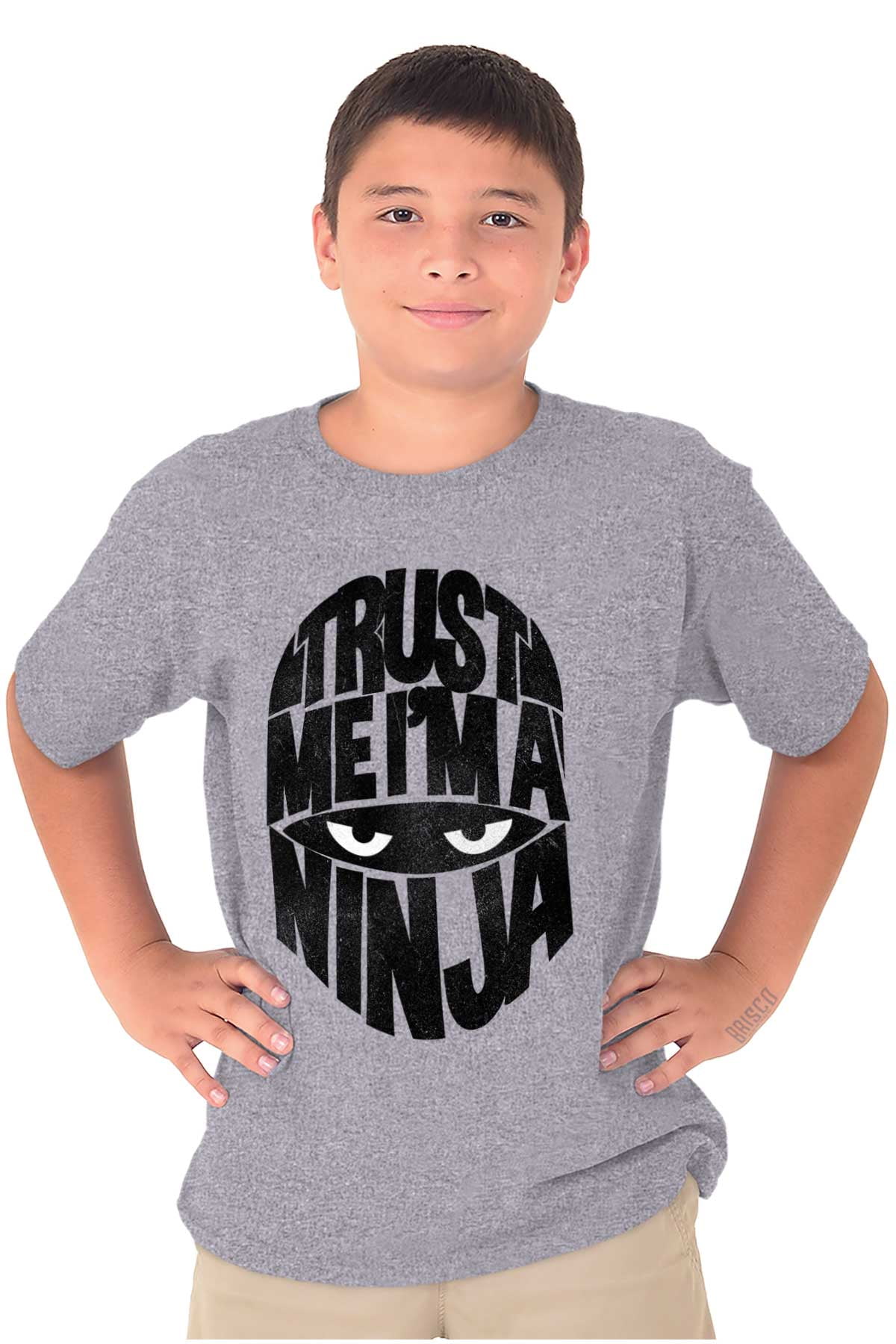 Funny Trust Me I'm A Ninja Joke Boys Kids T Shirt Tees Tops Teen Brisco ...