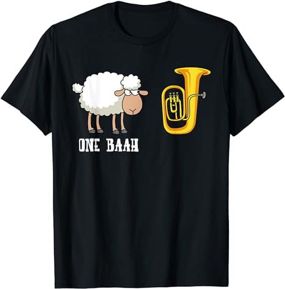Funny Tuba Shirts One baah,Sheep Marching Band Tuba T-Shirt - Walmart.com