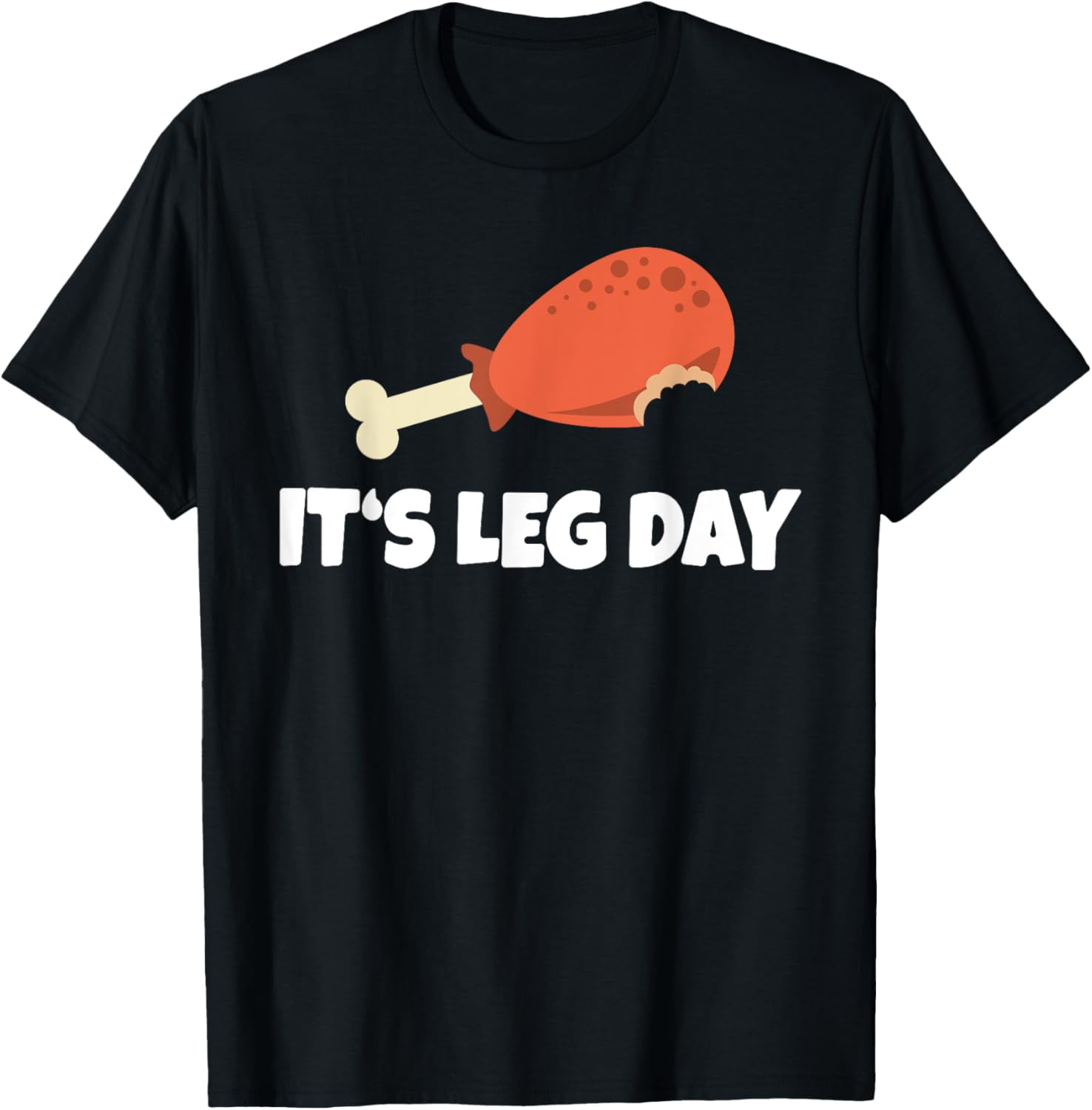 Funny Turkey It's Leg Day Thanksgiving Workout T-Shirt - Walmart.com