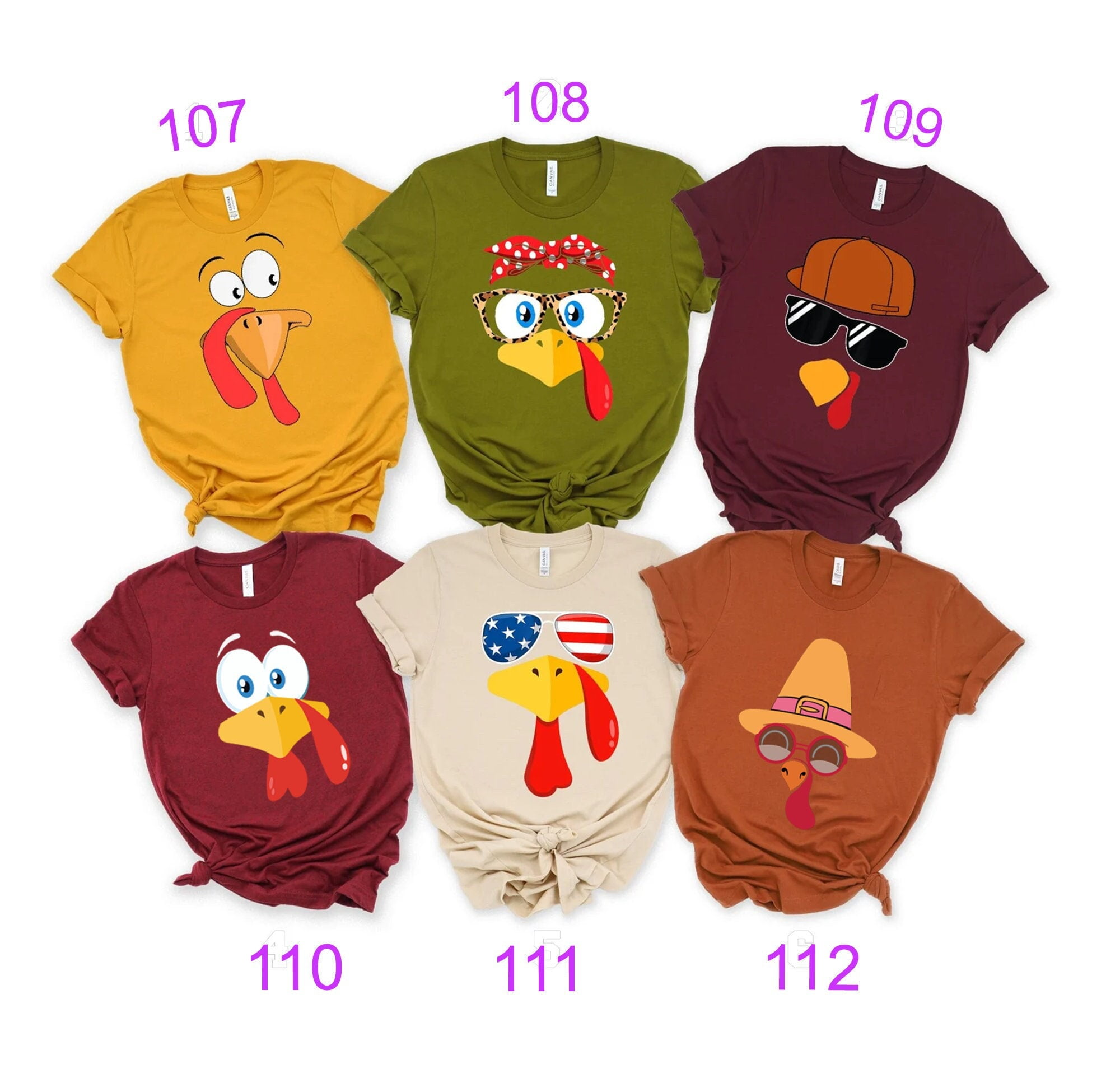 Funny Turkey Shirts, Thanksgiving Group Shirts, Fall Family Shirts ...