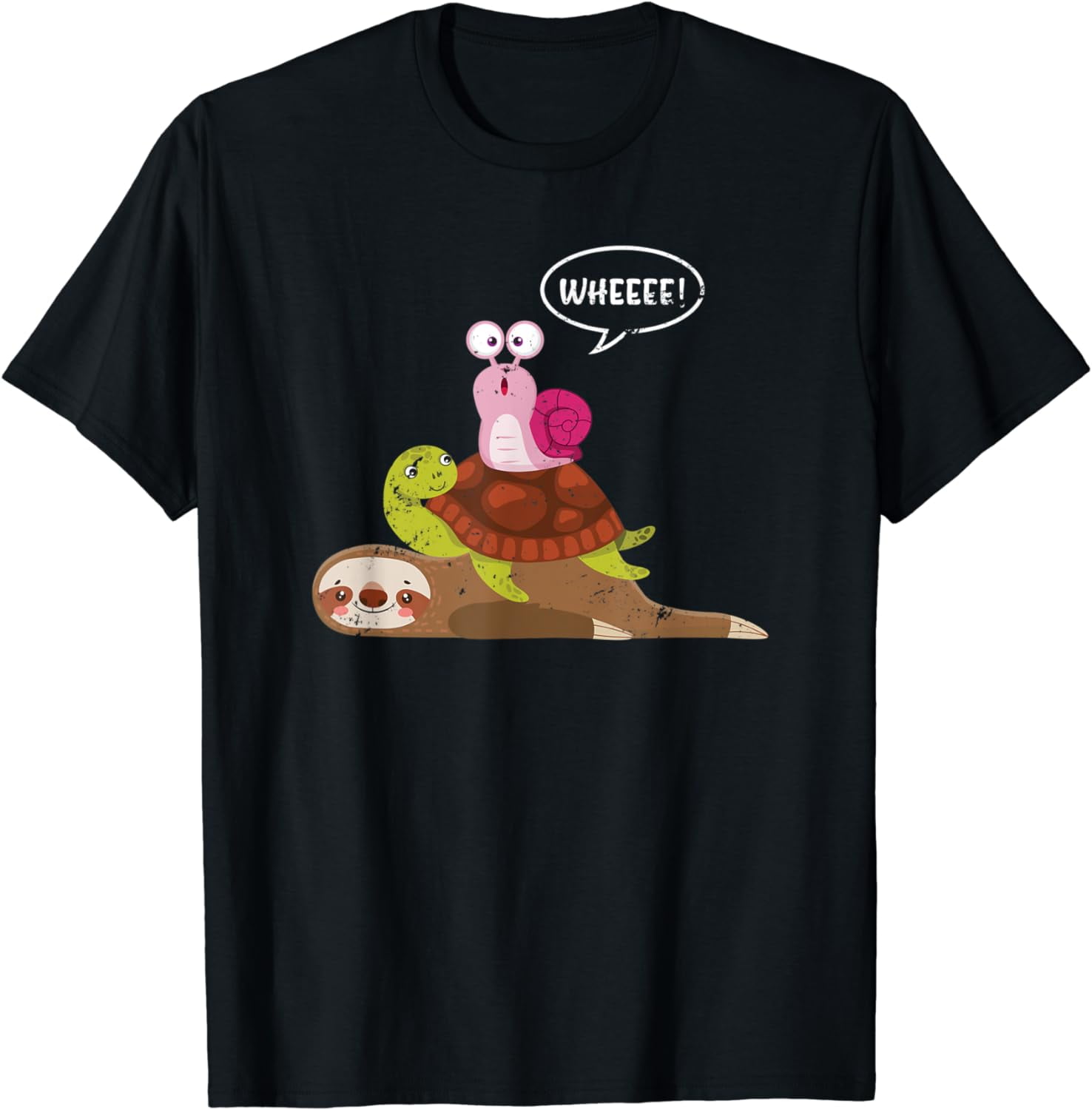 Funny Turtle Snail Zoo Animal Gift Lazy Sloth T-Shirt - Walmart.com