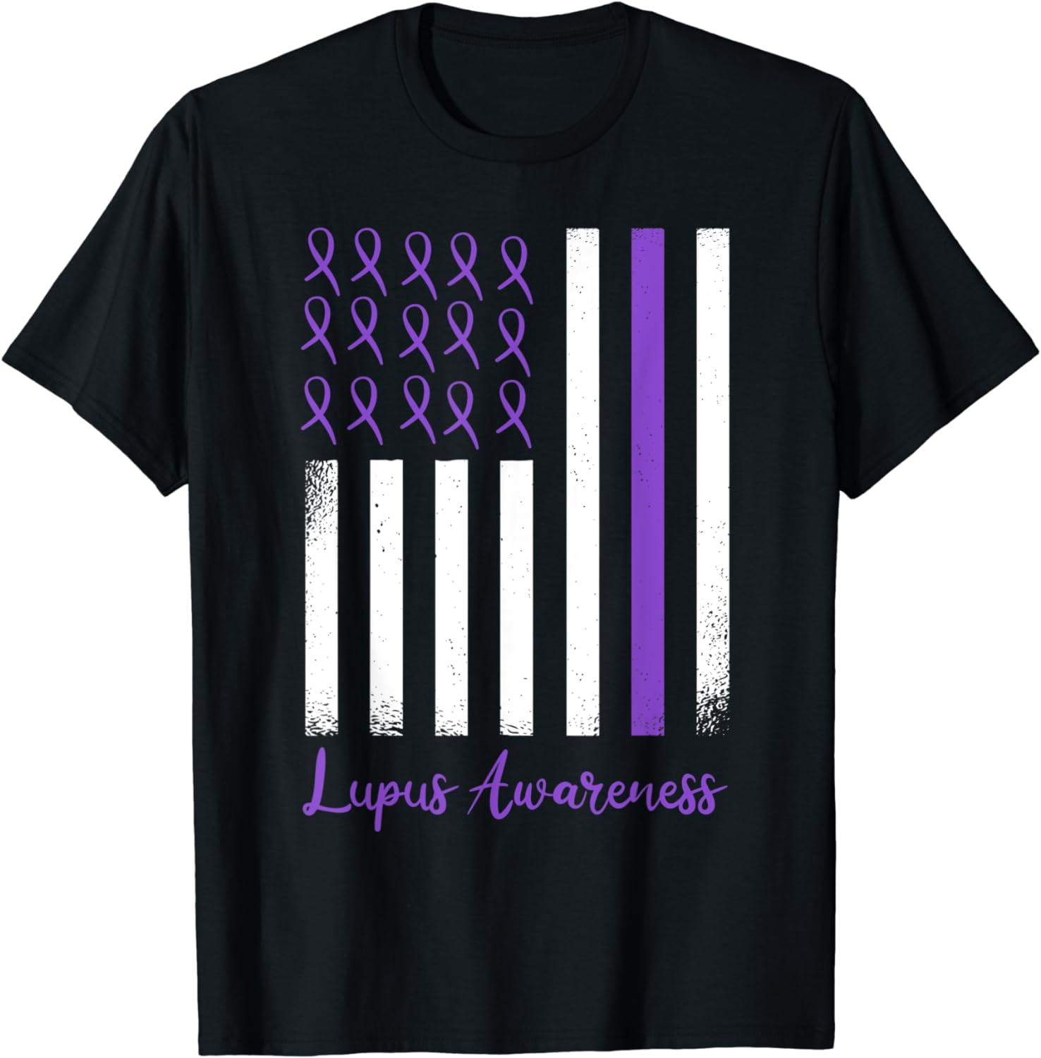 Funny US Flag Lupus Awareness Shirt Autoimmune Diseases T-Shirt ...