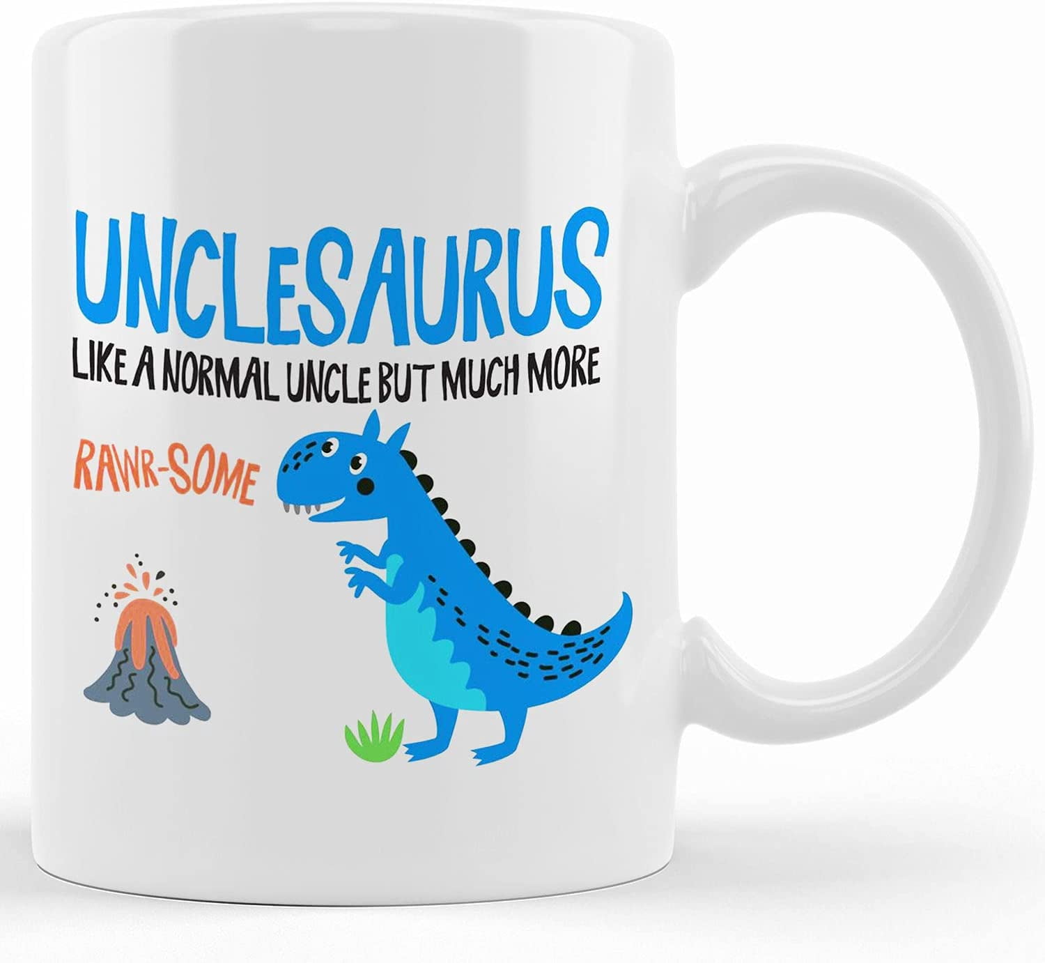 Funny Uncle Gift Unclesaurus Mug Dinosaur Mug Father's Day Gift For ...