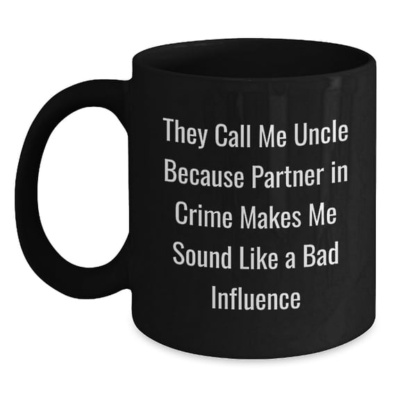 Funny Uncle Gifts from Men to Uncle for Christmas, Black Coffee Mug ...