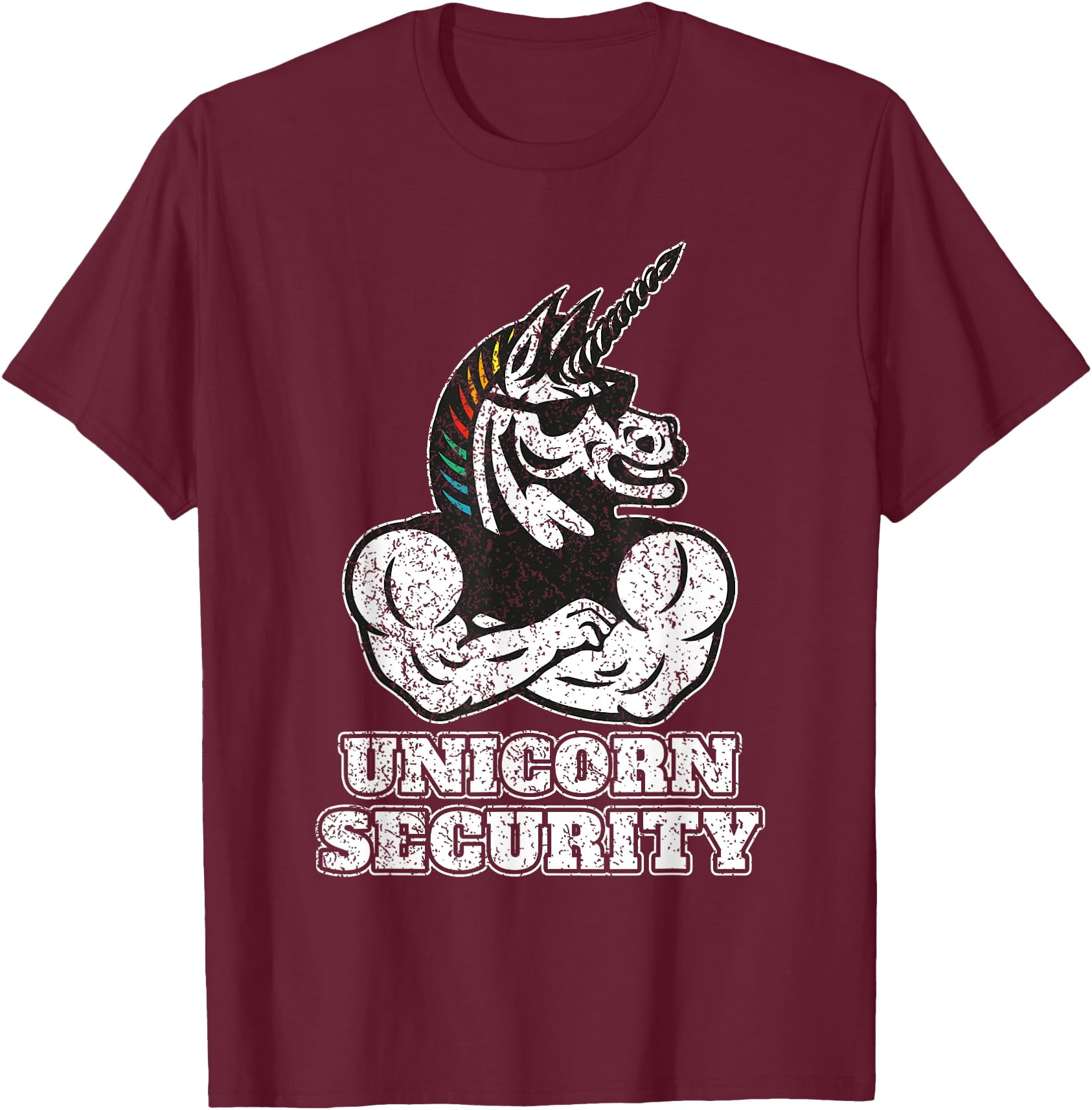Funny Unicorn Bodyguard Muscular Unisex T-Shirt for Men Women Kids ...