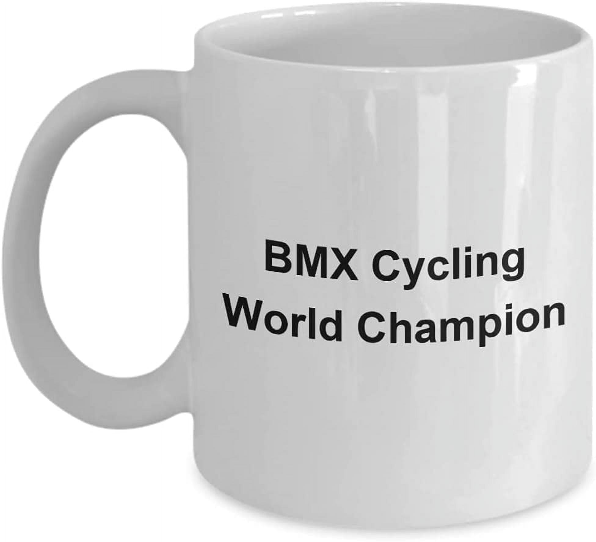 Funny Unusual New Foreign Sports BMX Cycling World Champion Coffee Mug ...