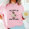Funny Valentine Goose 2026 Design, Pink Coquette Honk You Make My Heart ...