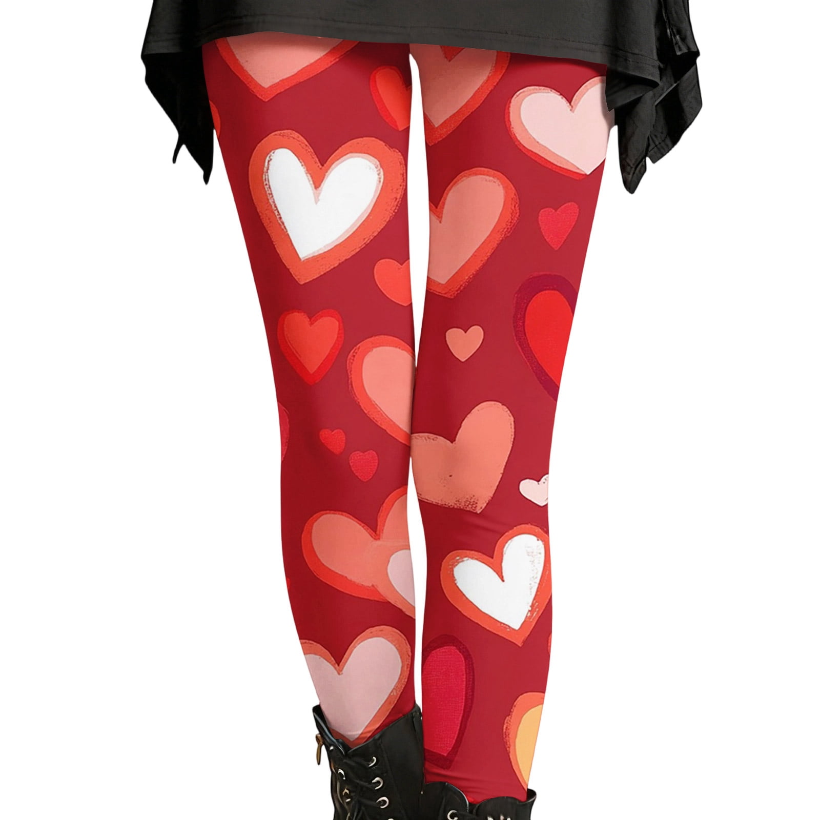 Funny Valentine’s Day Leggings for Women - Retro Ugly Sweater Style ...