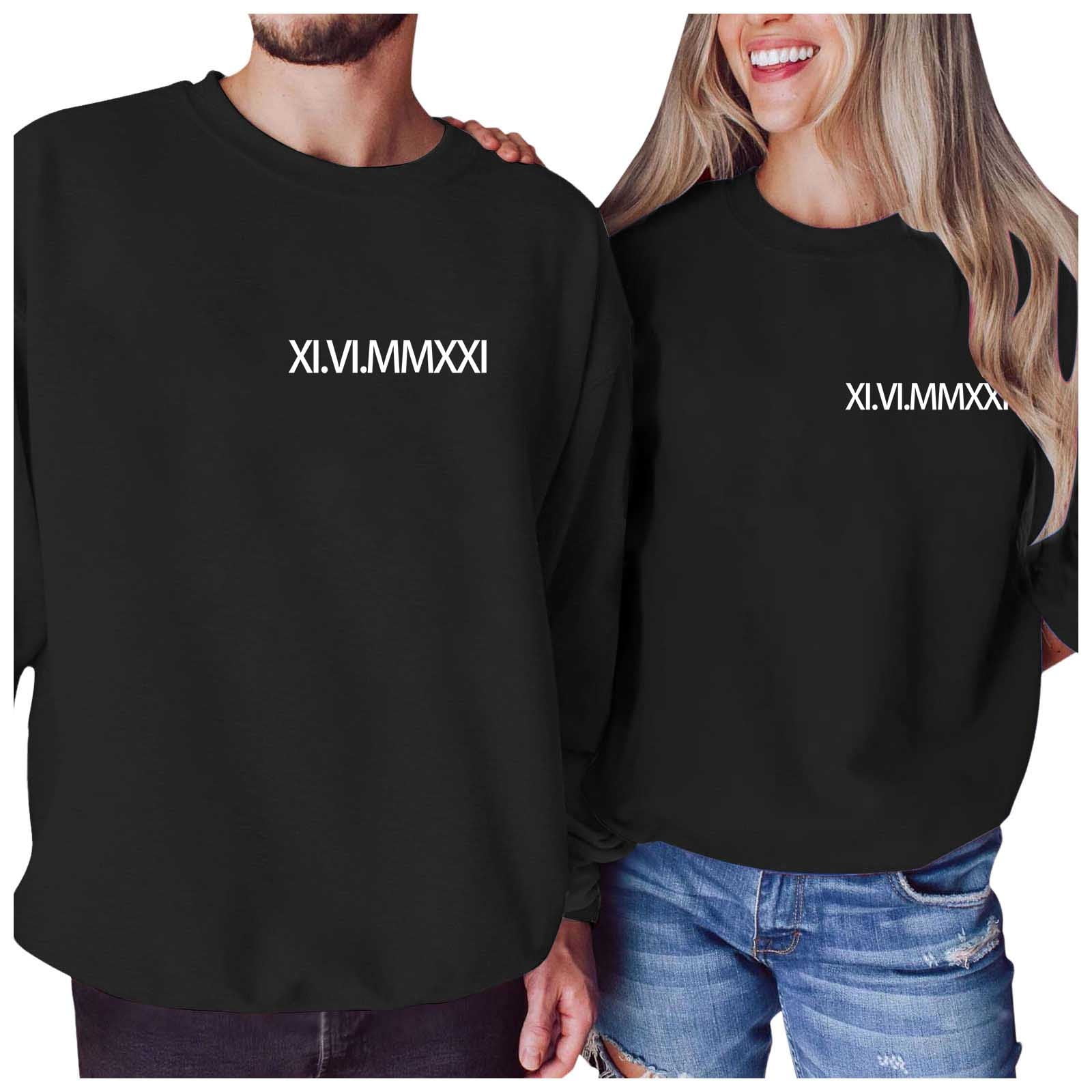 Funny Valentine's Day Sweatshirt for Women Heart Graphic Shirts Long ...