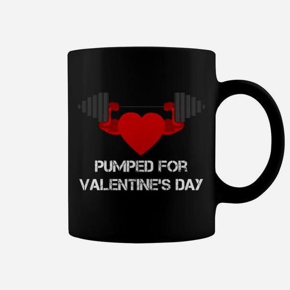 Funny Valentines Day Workout Heart Pumping Weight Coffee Mug - Walmart.com