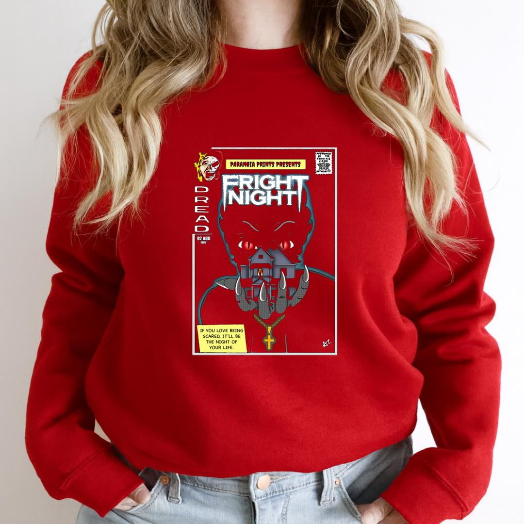 Funny Vampire Movie Cover Art Parody Graphic Tee, 80s Horror SW17413 ...