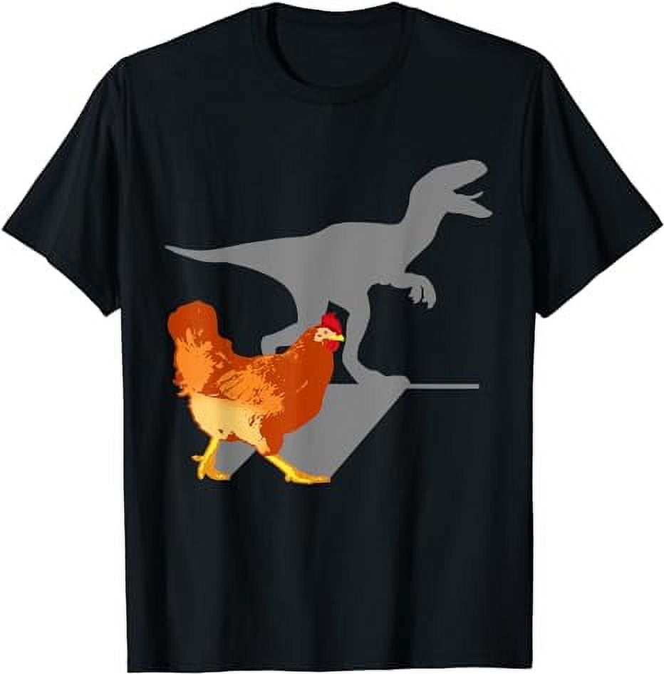 Funny Velociraptor Chicken, Dinosaur Hen Bird Farm lover T-Shirt ...