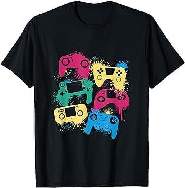 Funny Video Game Controllers for Boys Kids Cool Gamer T-Shirt - Walmart.com