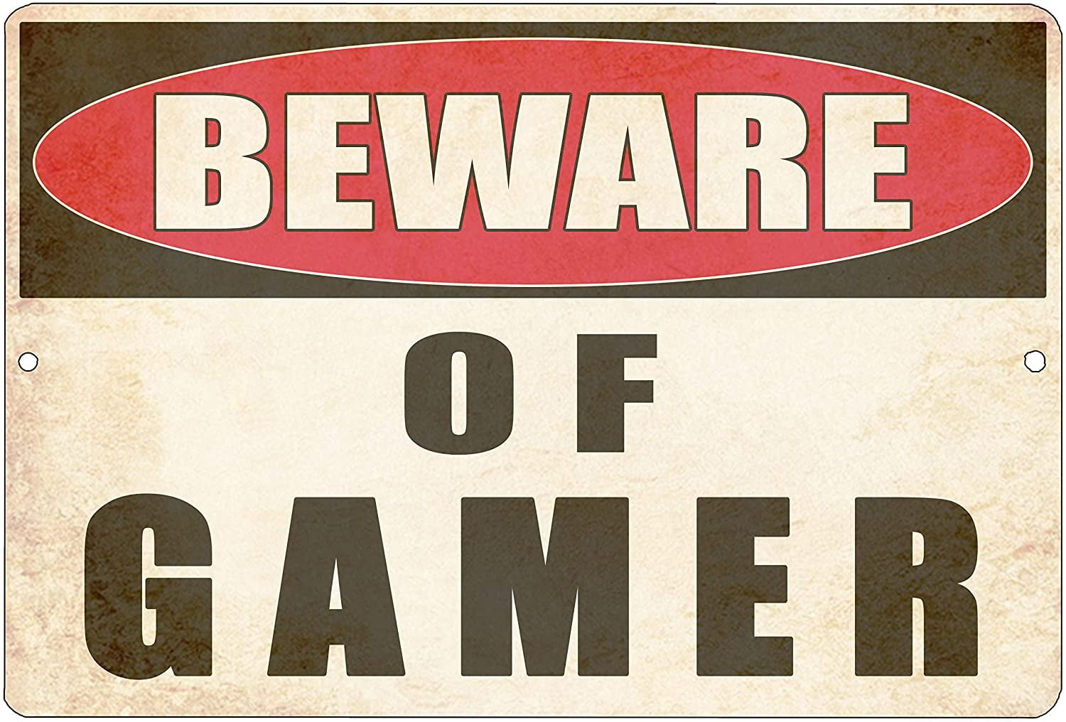 Funny Video Games Metal Tin Warning Sign Wall Decor Man Cave Bar ...
