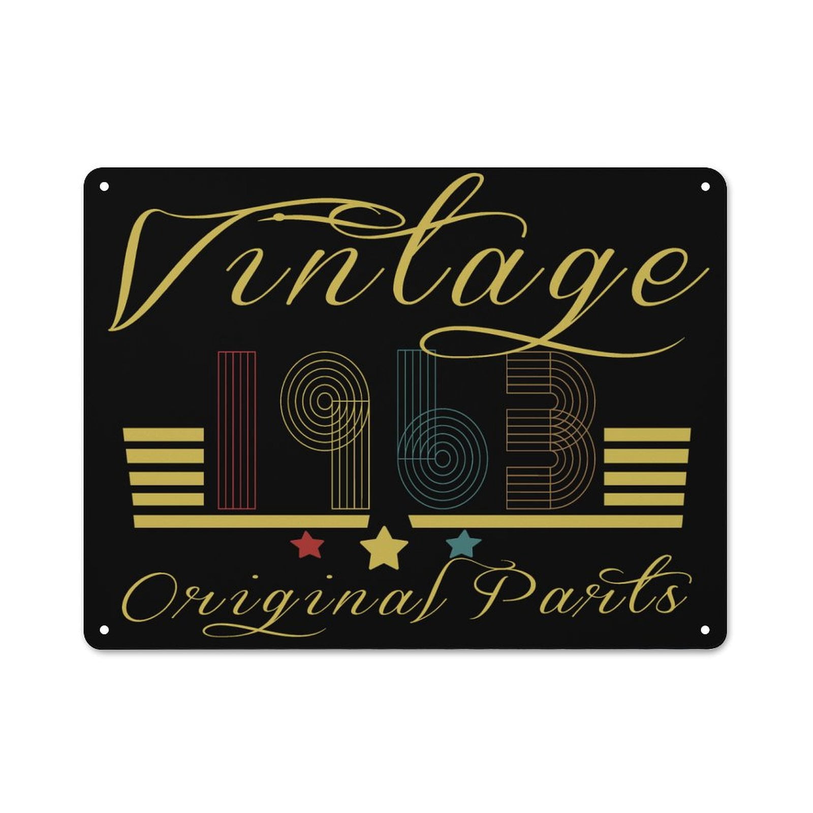 Funny Vintage 1963 Original Parts Metal Tin Signs,Tin Sign Metal Wall ...