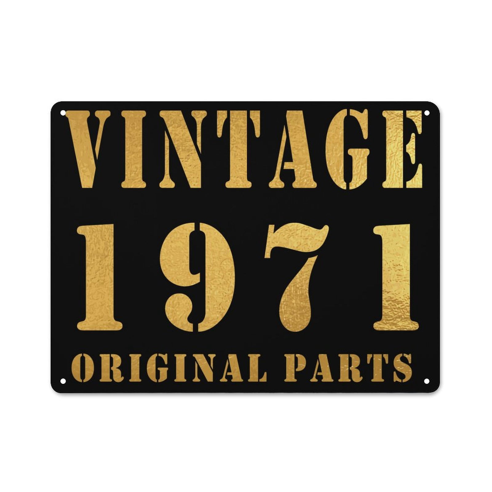 Funny Vintage 1971 Original Parts 3 Metal Tin Signs,Tin Sign Metal Wall ...