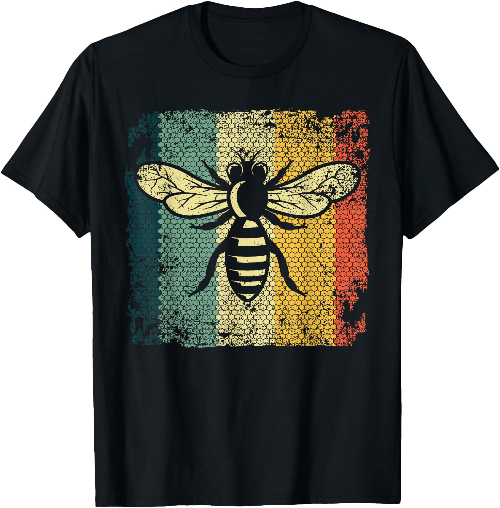 Funny Vintage Bee Designs Beekeeping Honey Bee Softstyle T-Shirt,Black ...