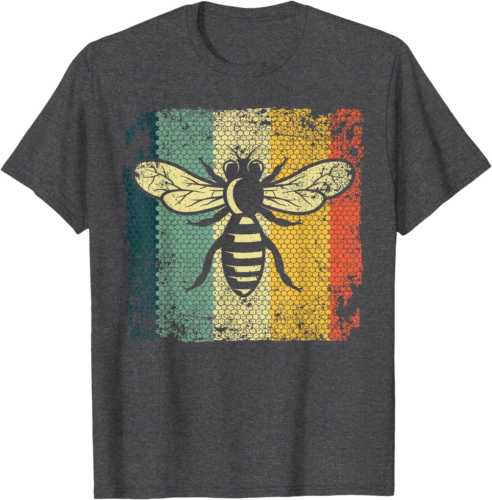 Funny Vintage Bee Designs Beekeeping Honey Bee Softstyle T-Shirt,Dark ...