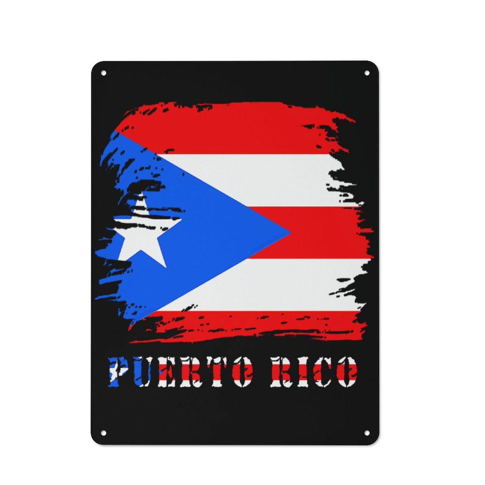 Funny Vintage Puerto Rico Rican Flag Metal Tin Signs,Tin Sign Metal ...