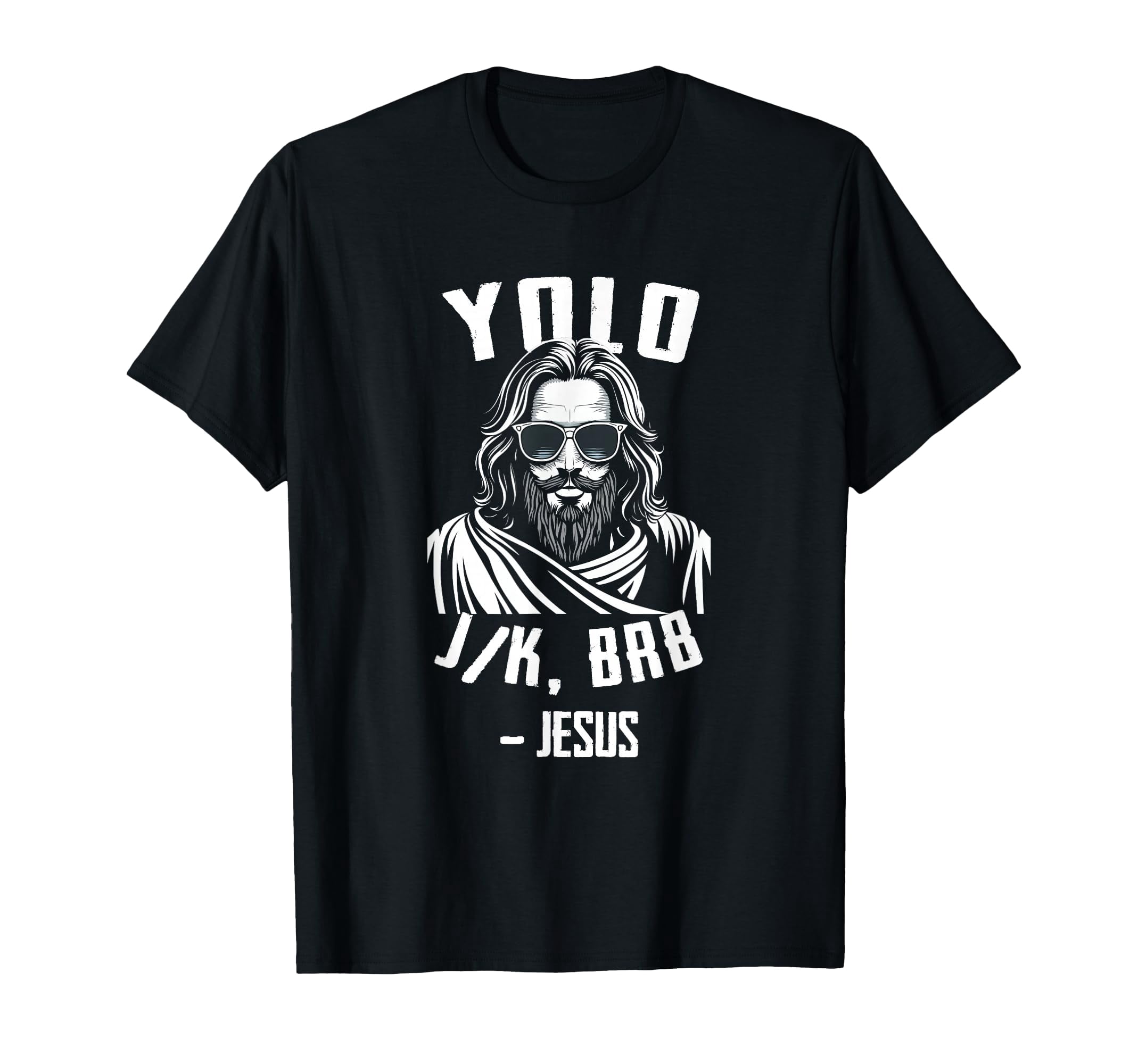 Funny Vintage Yolo Jk Brb Graphic T-Shirt for Humorous Easter ...