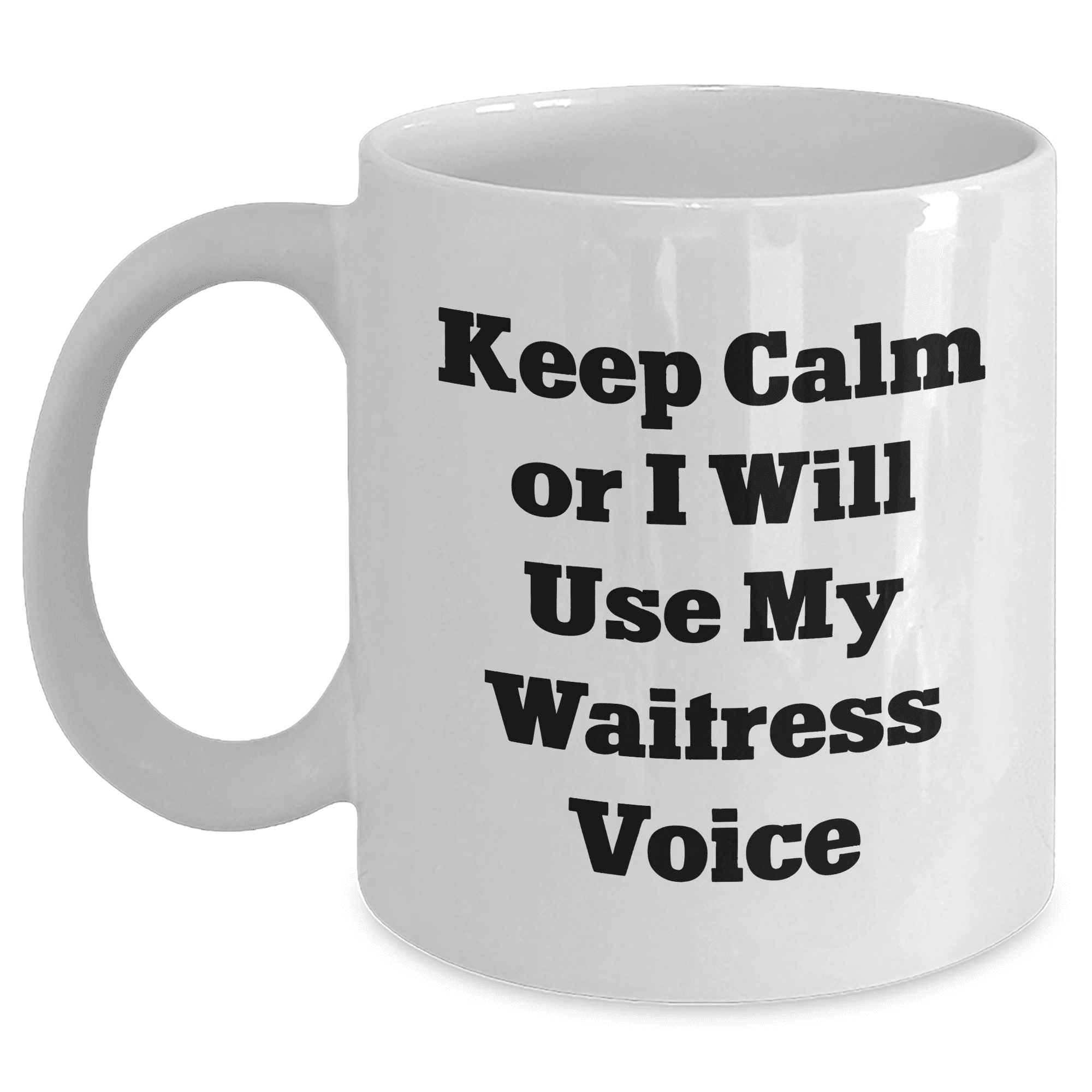 Funny Waitress Humor Gifts from Friends for Dad's Unique White Coffee ...