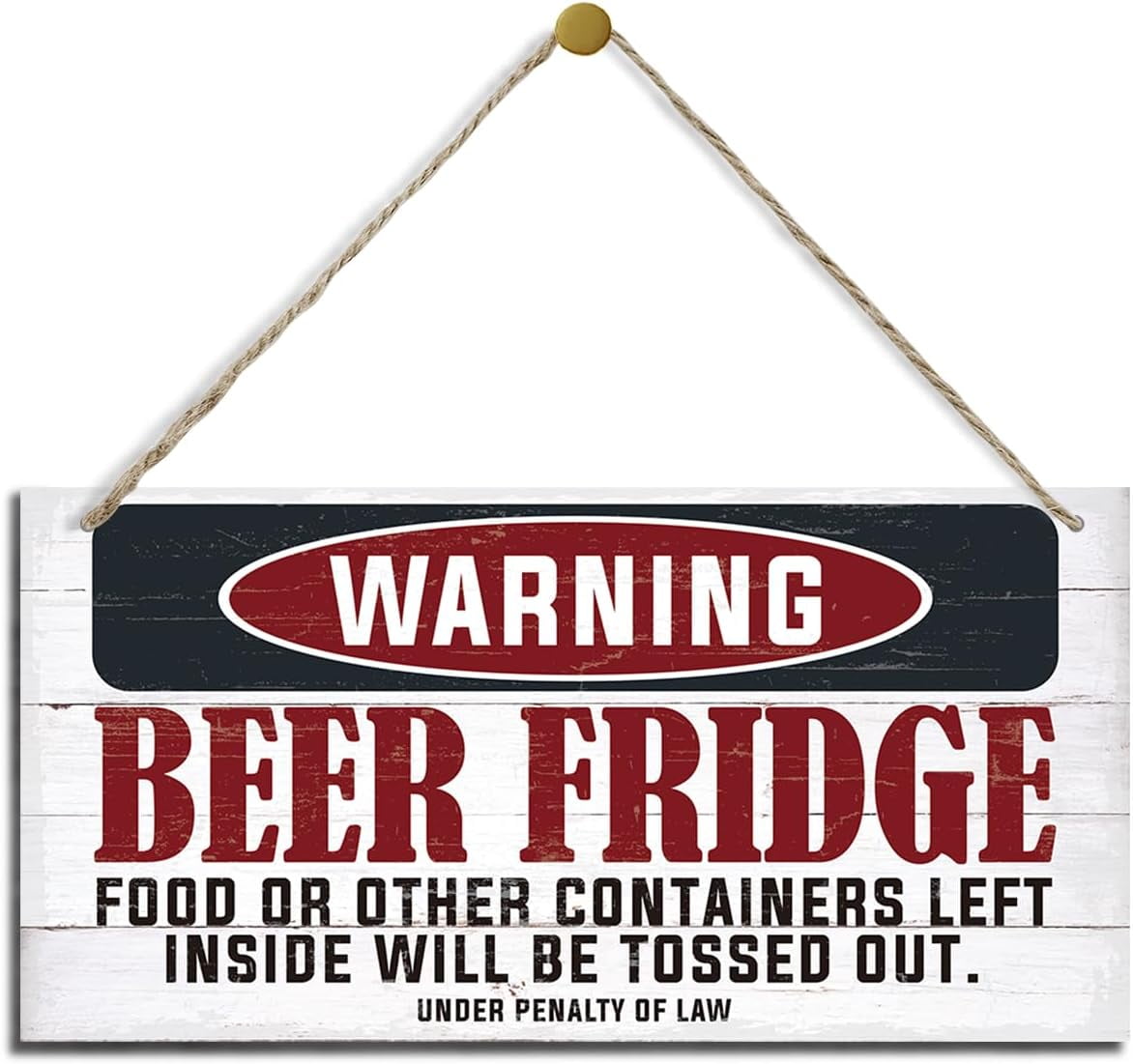 Funny Warning Signs, Kitchen Wood Sign, Warning Beers, Fridge Food Sign ...