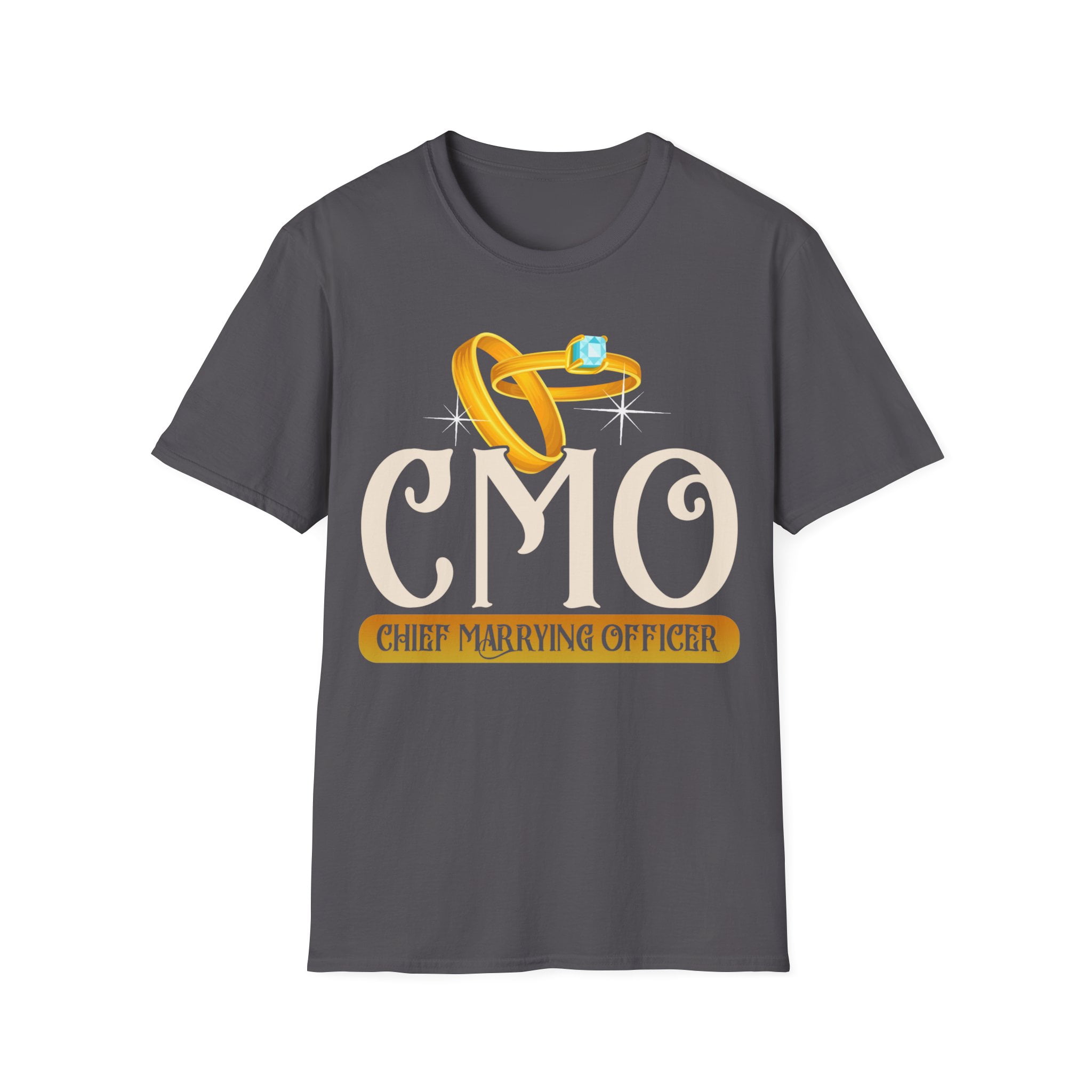 Funny Wedding Officiant Gift CMO Chief Marrying Officer Unisex T-Shirt ...
