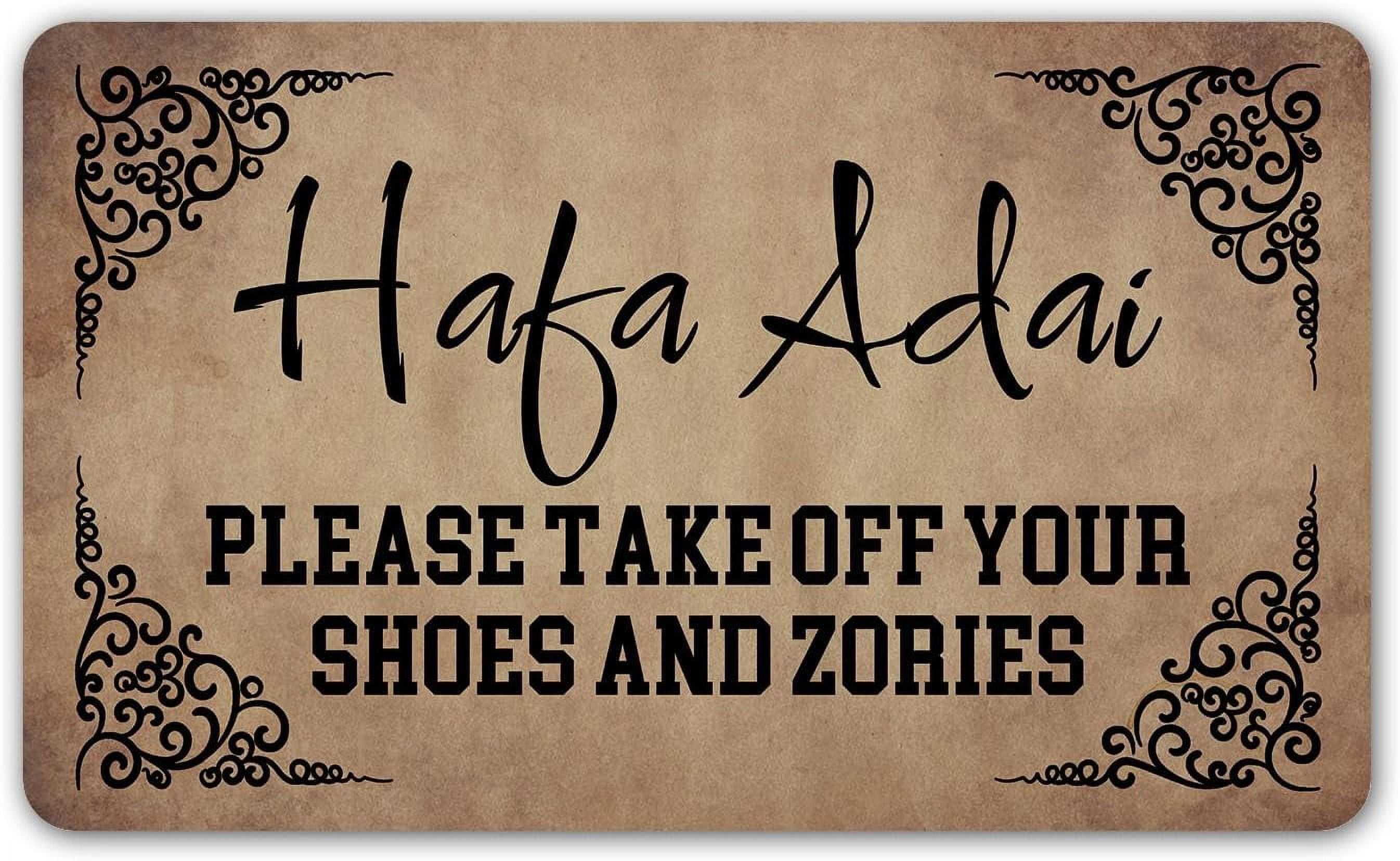 Funny Welcome Doormat For Entrance Way Indoor Floor Rughafa Adai Please ...