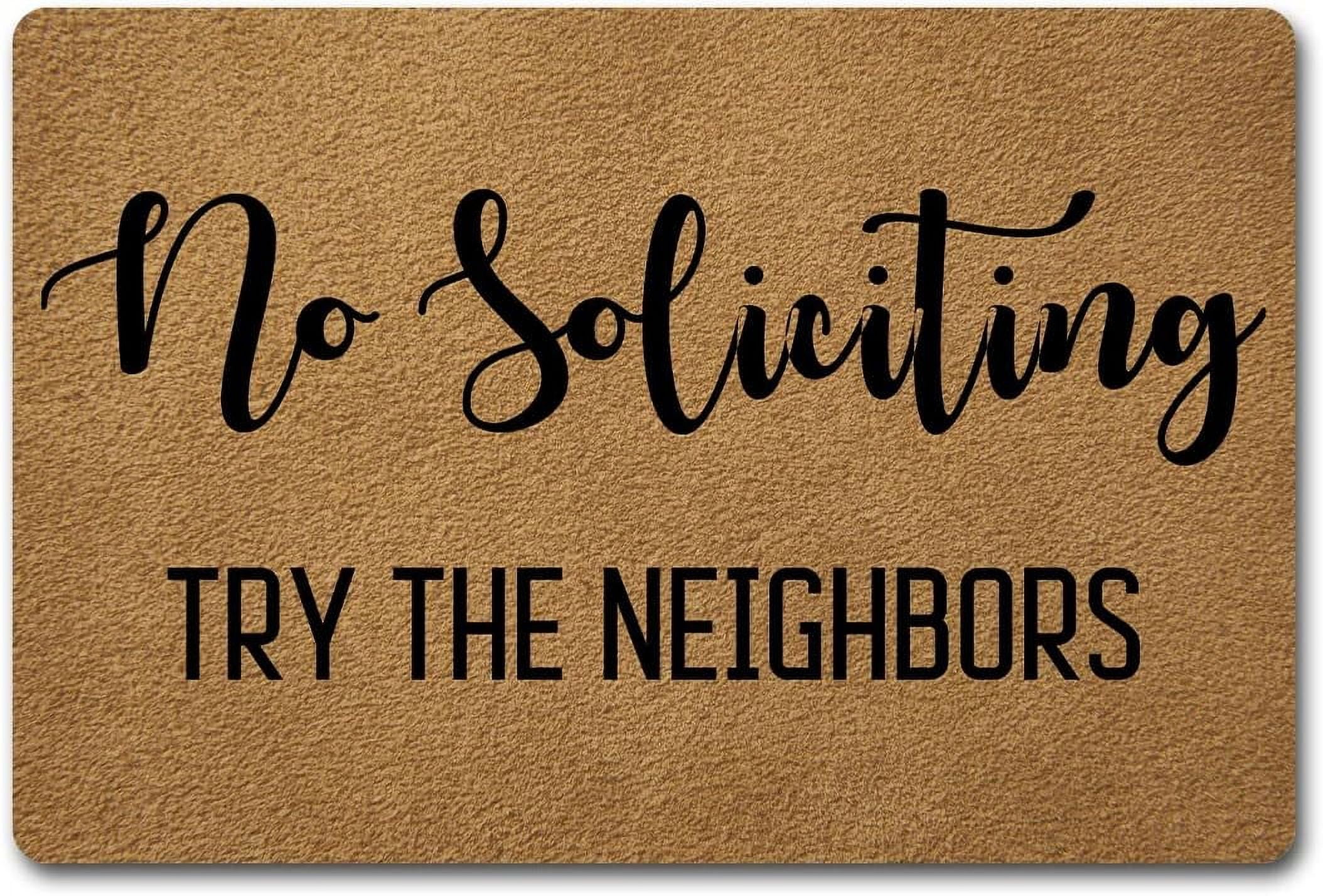 Funny Welcome Doormat For Entrance Way Indoor Front Porch Decor Rugs No ...