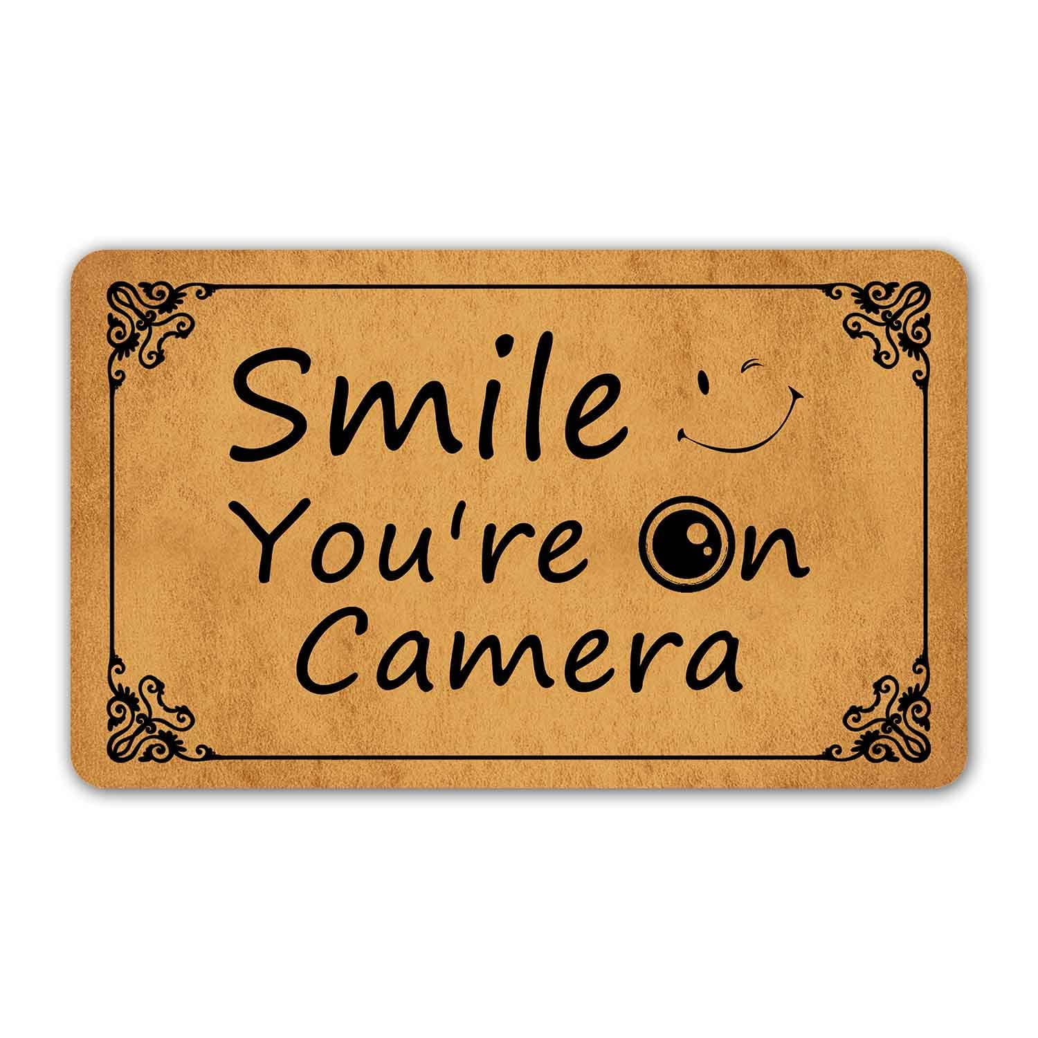 Funny Welcome Doormat Home Decor Rugs Welcome Mat with Rubber Back ...