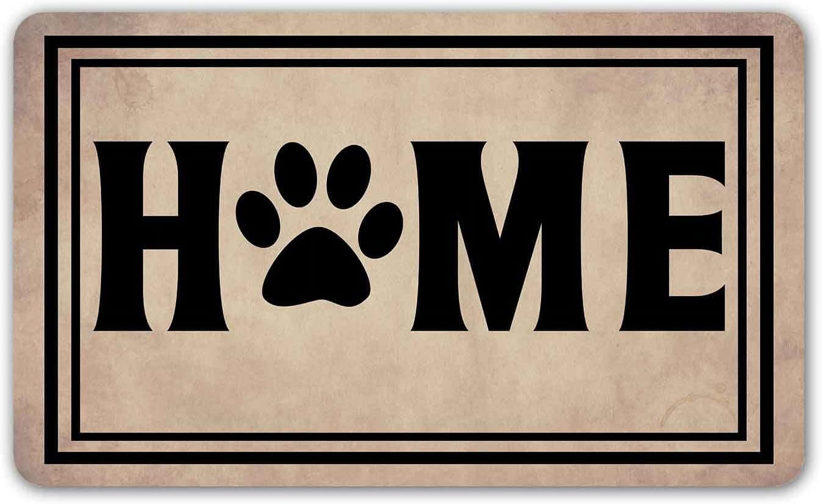 Funny Welcome Doormat Indoor Entray Front Porch Welcome Mat with Back 24"x16" Home Funny Doormat ...