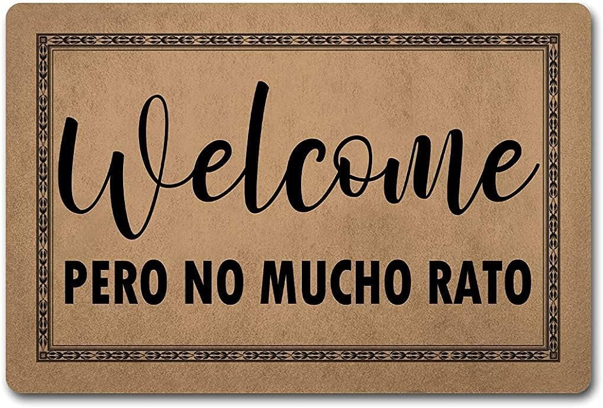Funny Welcome Novelty Home Decor Rugs Welcome Pero No Mucho Rato ...