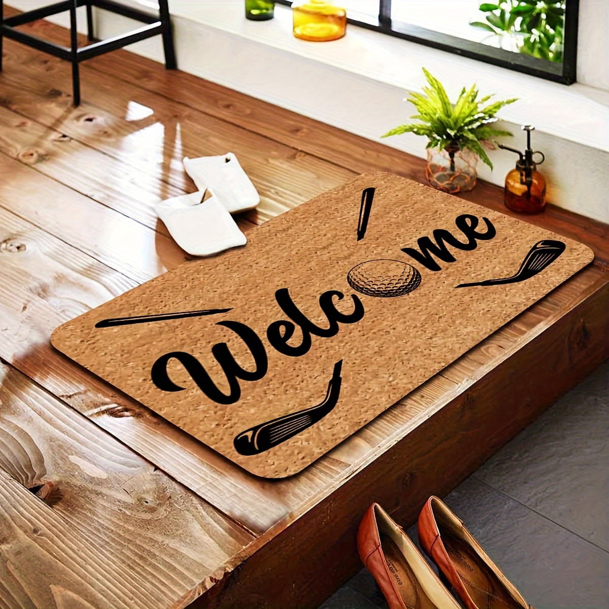 Funny Welcome Rugs Front Porch Rugs Welcome Golf Doormat (23.7 in X 15. ...