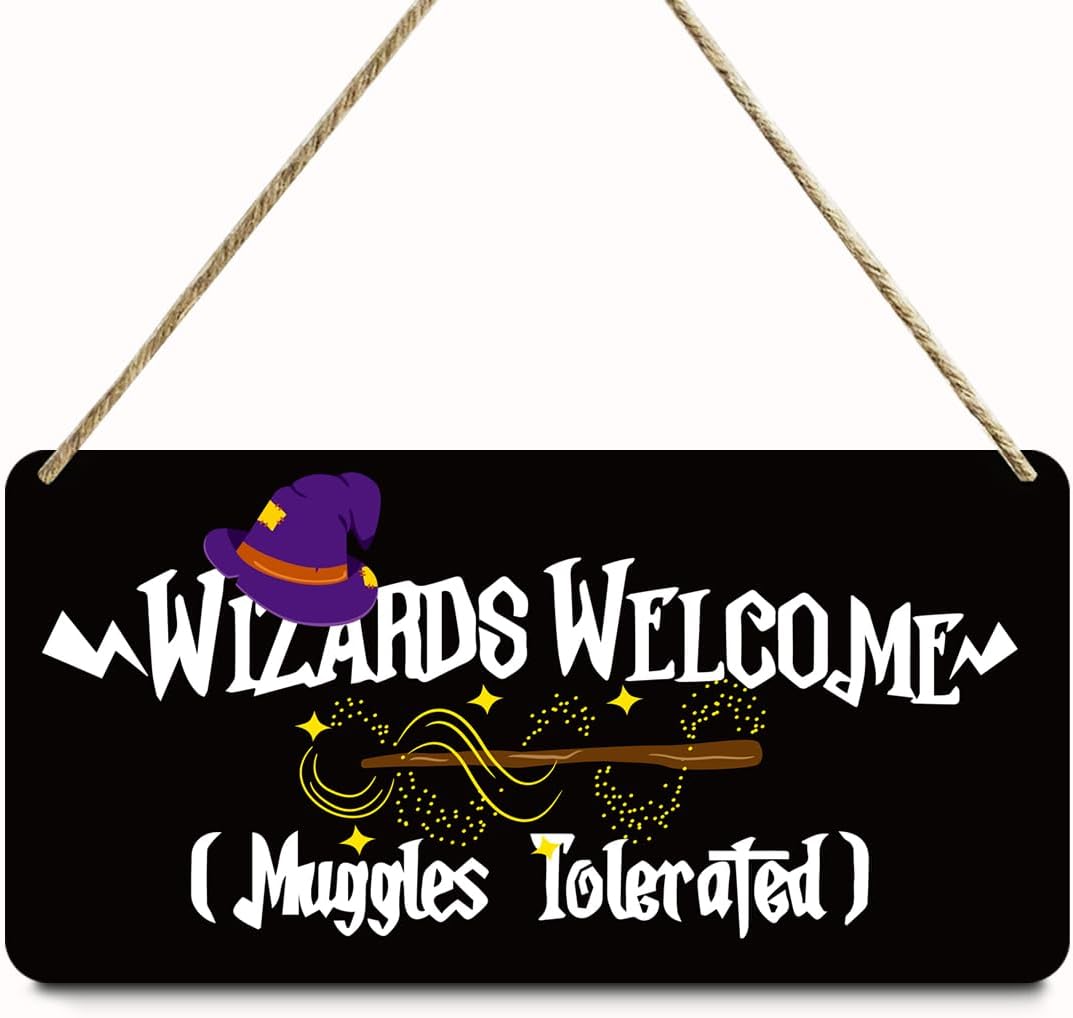 Funny Welcome Sign Witchy Home Decor Witch Decor Wall Hanging Decor for ...