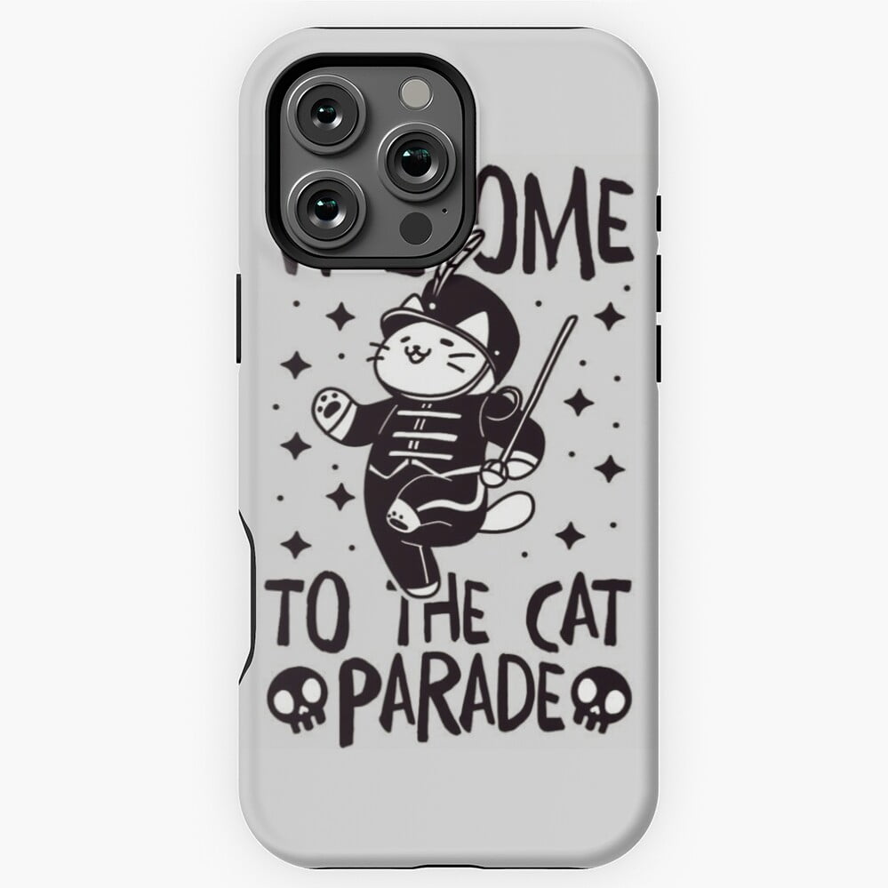 Funny Welcome To The Cat Parade MCR Phone Case for iPhone 16 15 14 13 ...