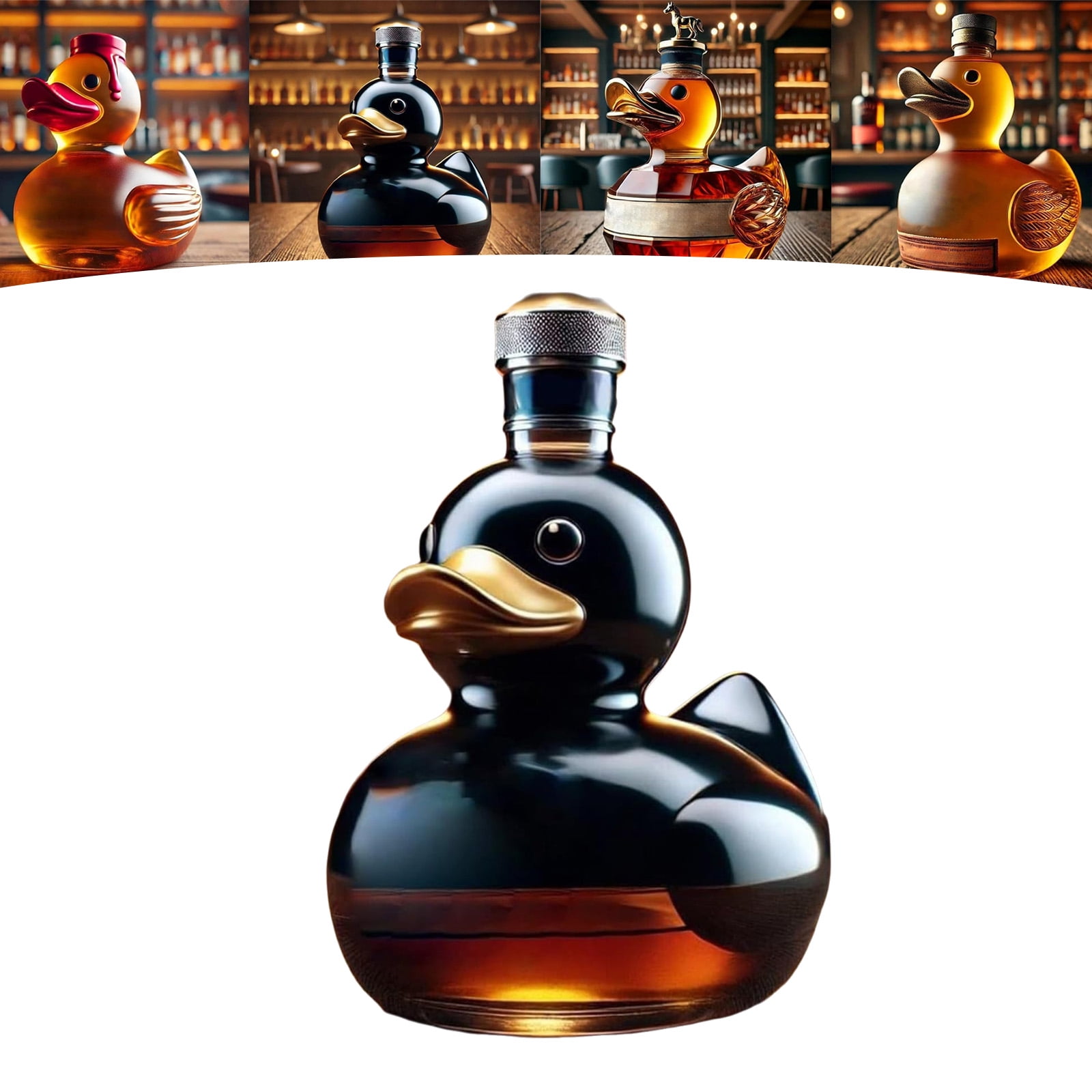 Funny Whiskey Duck Bottle, Whiskey Duck Bottle,10 Oz Engraved Whiskey ...