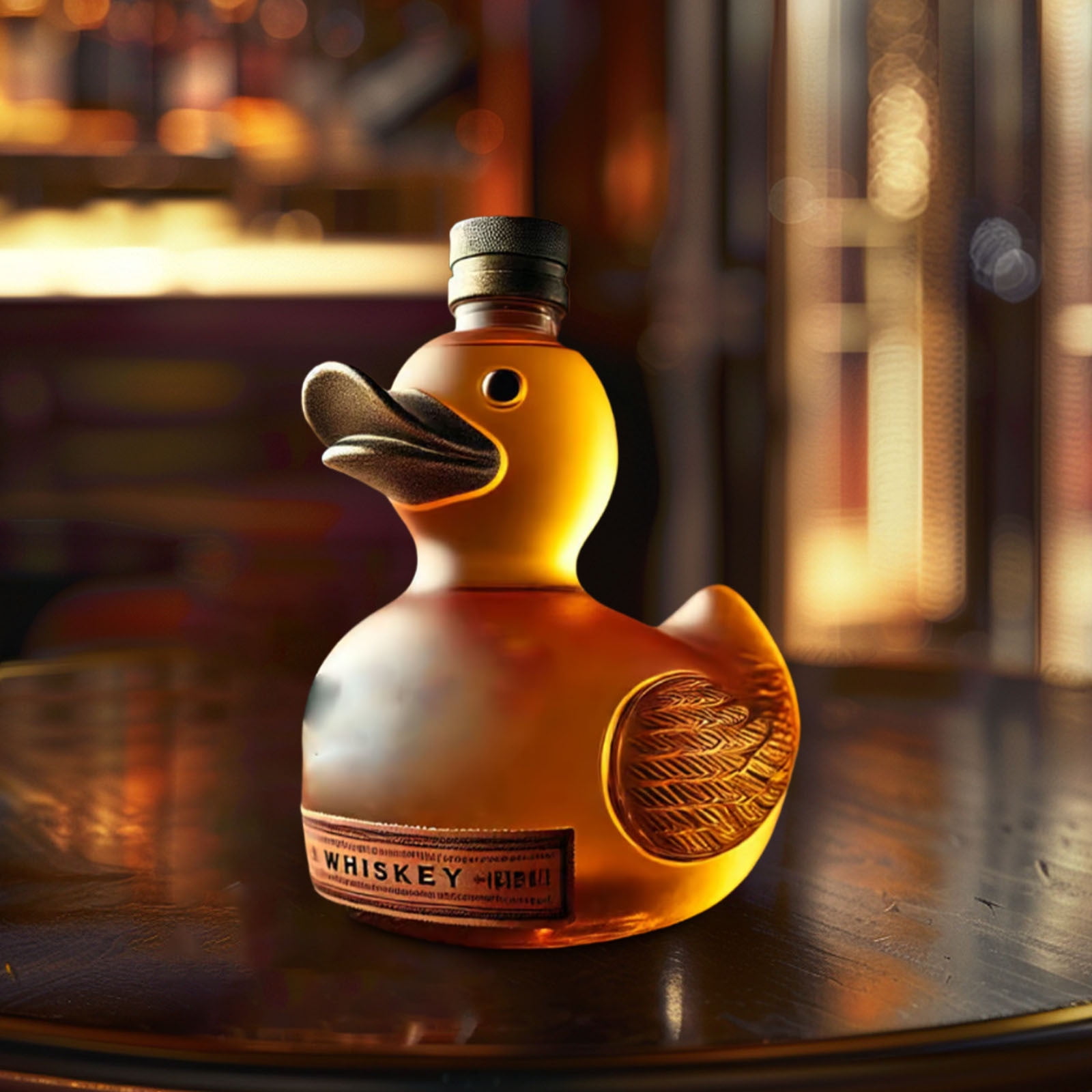 Funny Whiskey Duck Bottle, Whiskey Duck Bottle,10 Oz Engraved Whiskey ...