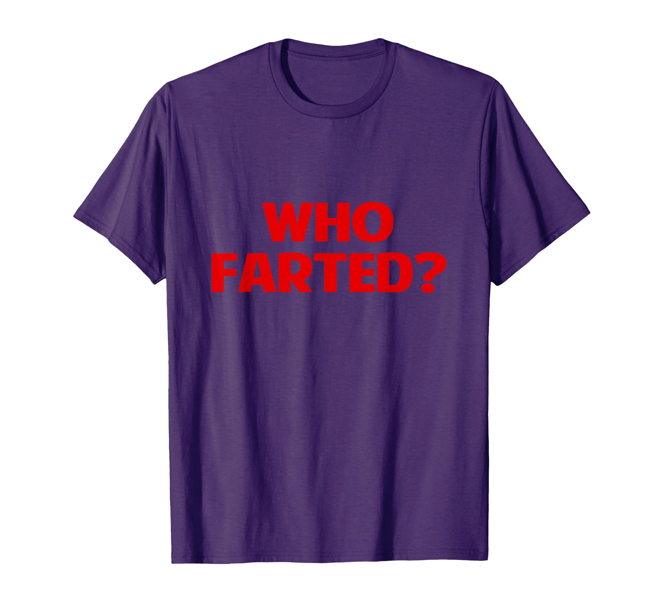 Funny Who Farted Gag Novelty Purple T-Shirt for Lighthearted Humor and ...