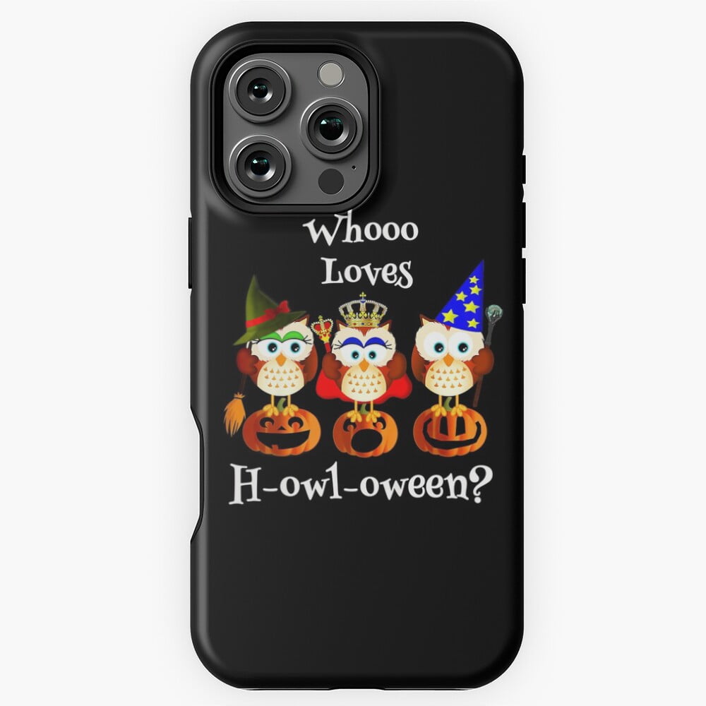 Funny Who Loves Howl a ween Owl Adorable Halloween Phone Case for ...