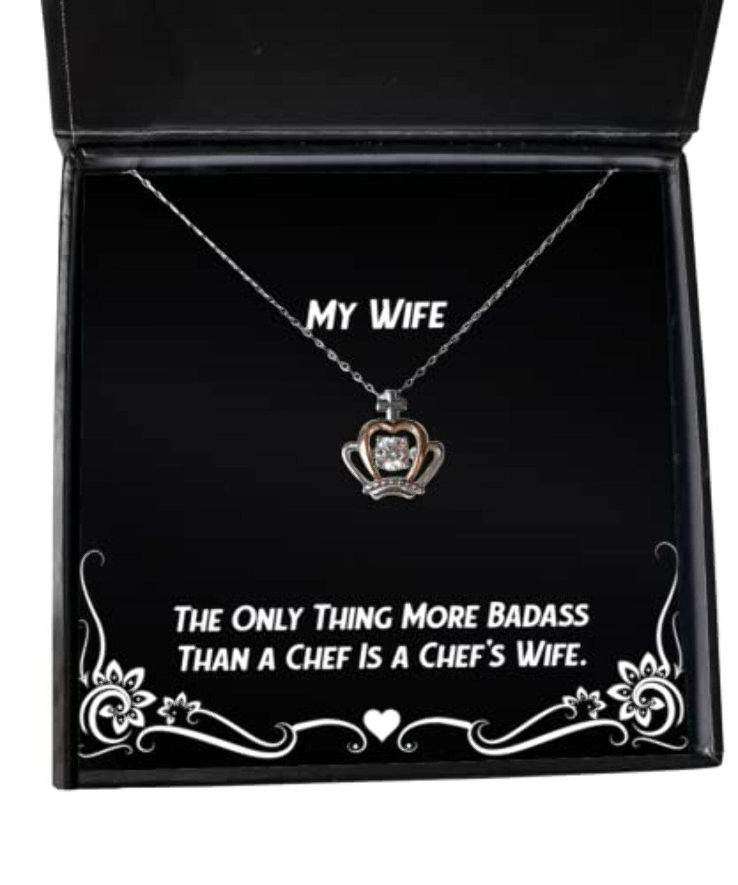 Funny Wife Crown Pendant Necklace, The Only Thing More Badass Than a ...