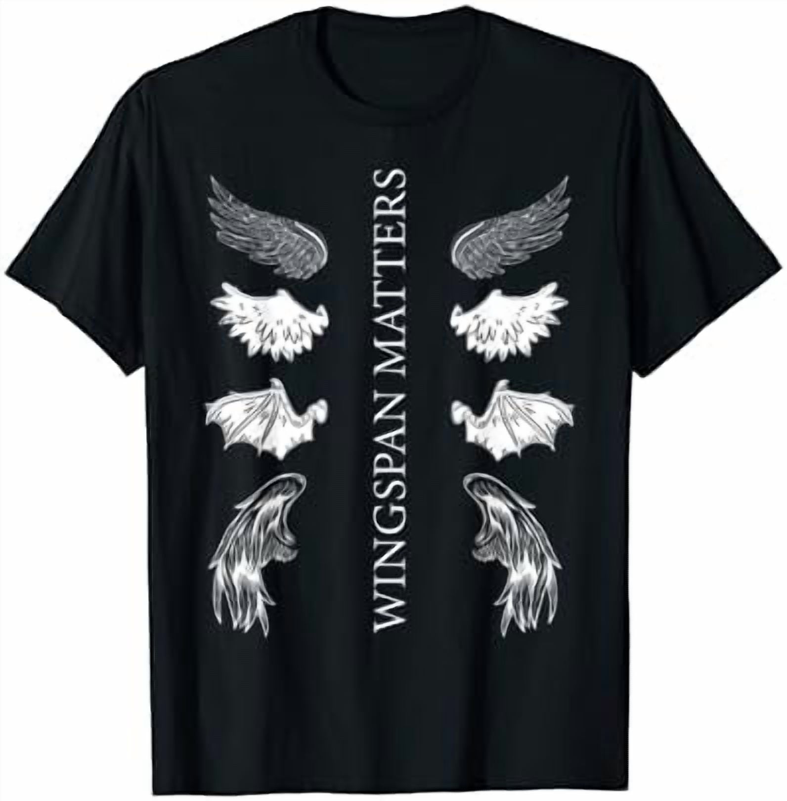 Funny Wingspan Matters T-Shirt for Book Lovers with Unique Wing Design ...