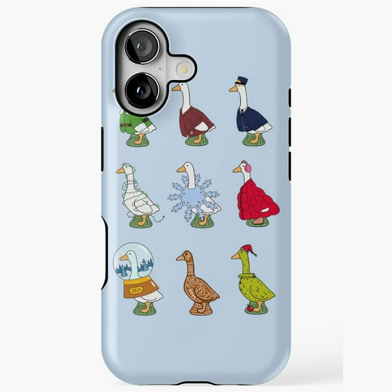 Funny Winter Honk Goose in Snowy Weather Phone Case with iPhone 17 to ...