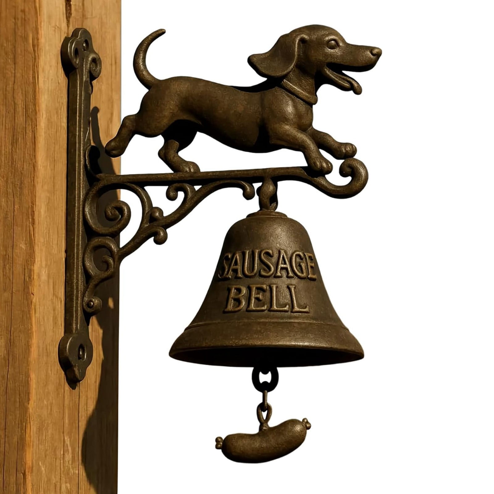 Funny Witch Dachshund Welcome Doorbell Retro Hand Cranked Metal ...